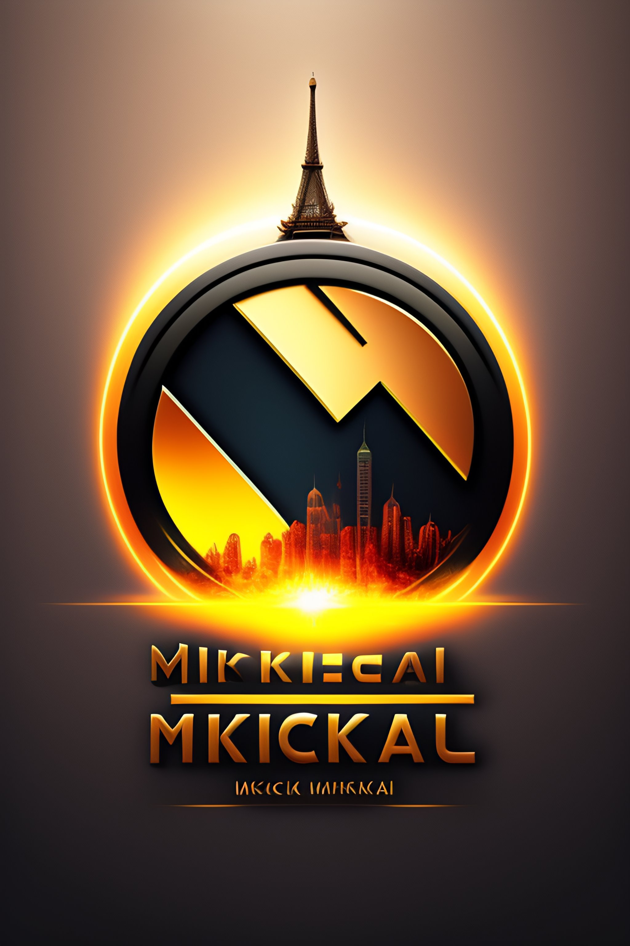 Lexica - Logo with the name mickael inside