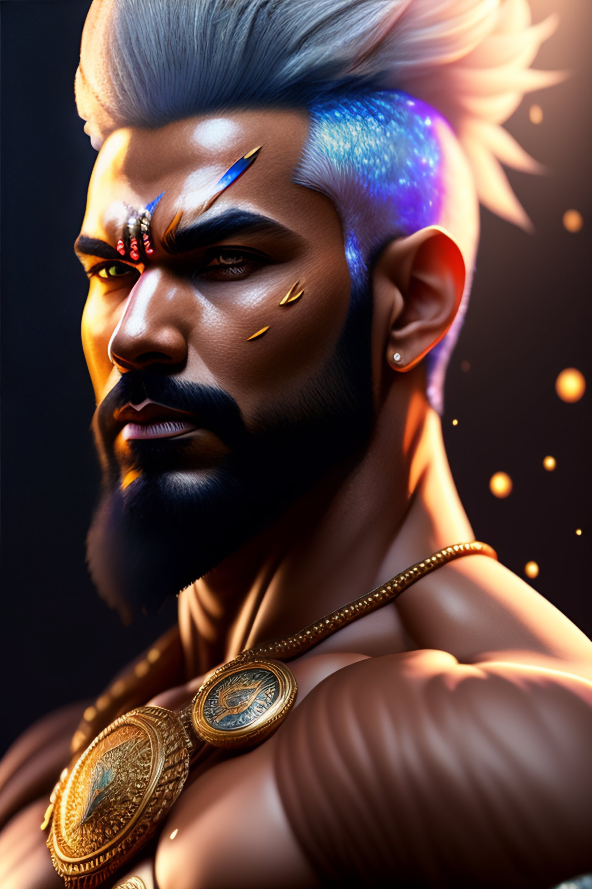 Lexica - Full body potrait of super muscular ripped body narendra modi ...