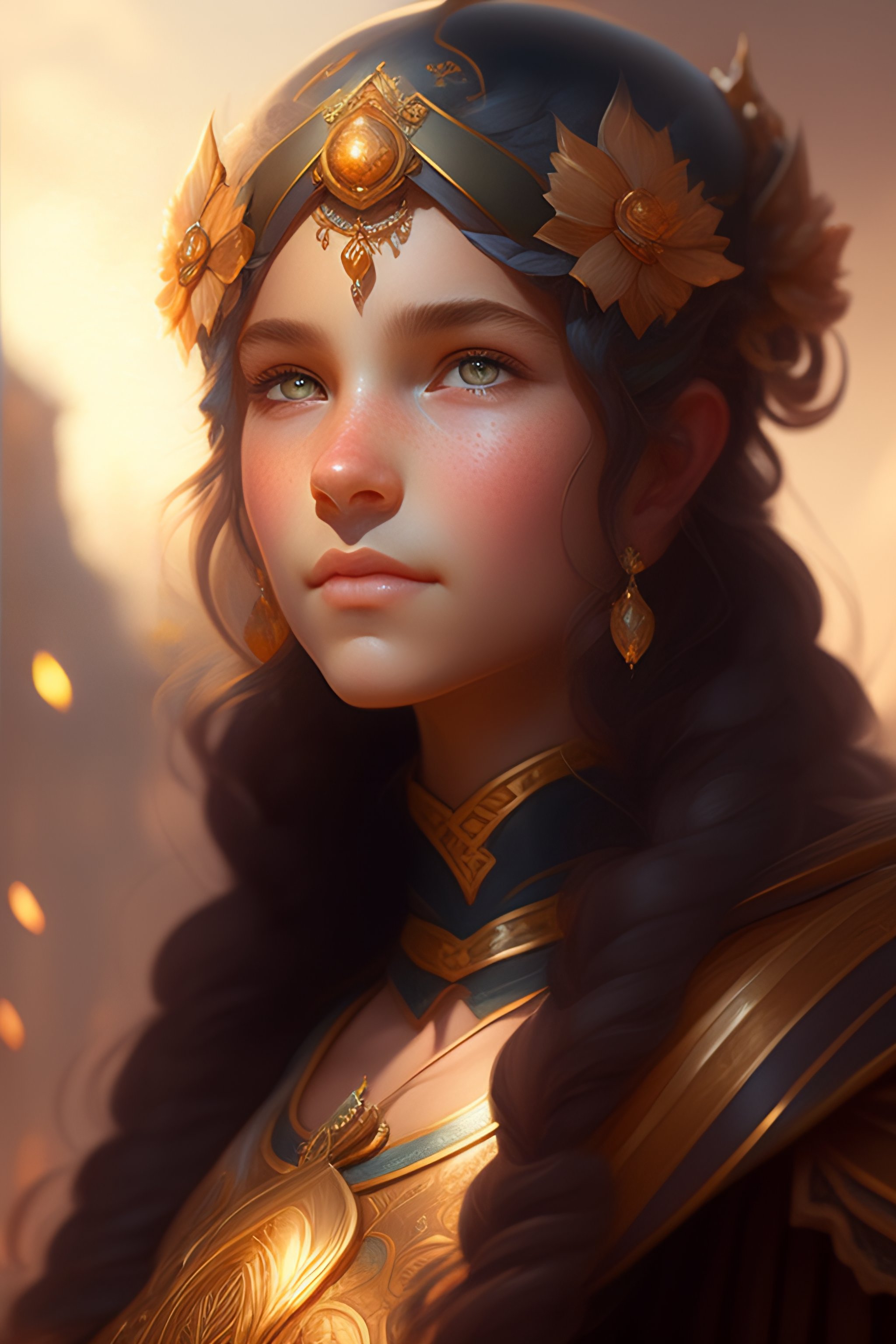 Lexica - A detailed portrait of the goddess of youth girl, by justin ...