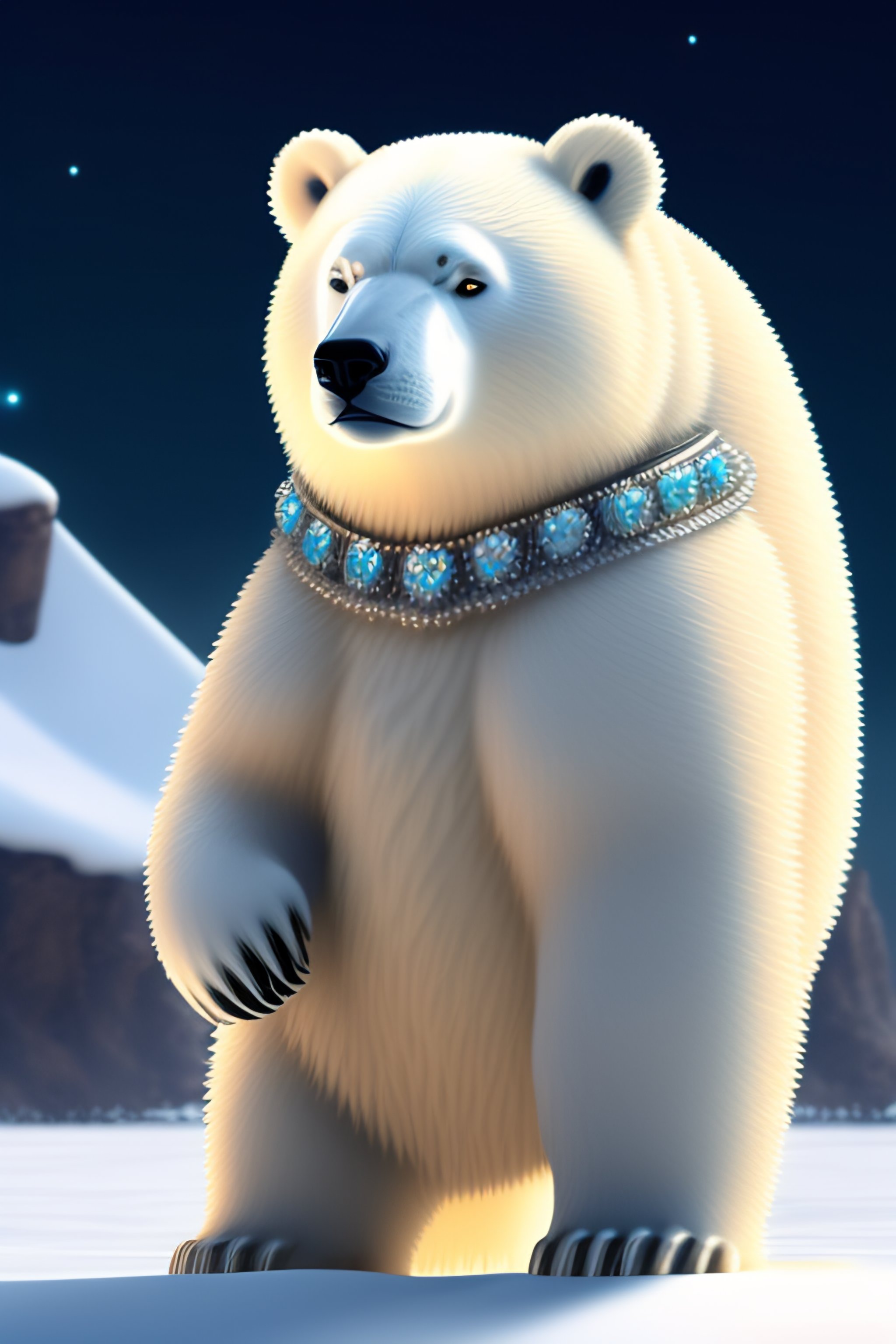 Lexica - A polar bear with ice armour in the style award winning ...