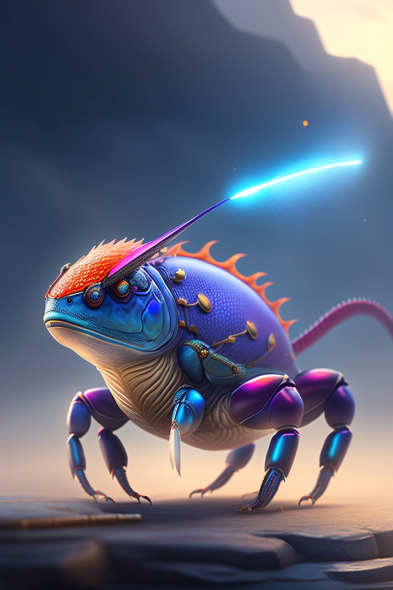 Lexica - Dragon but crab, mechanic