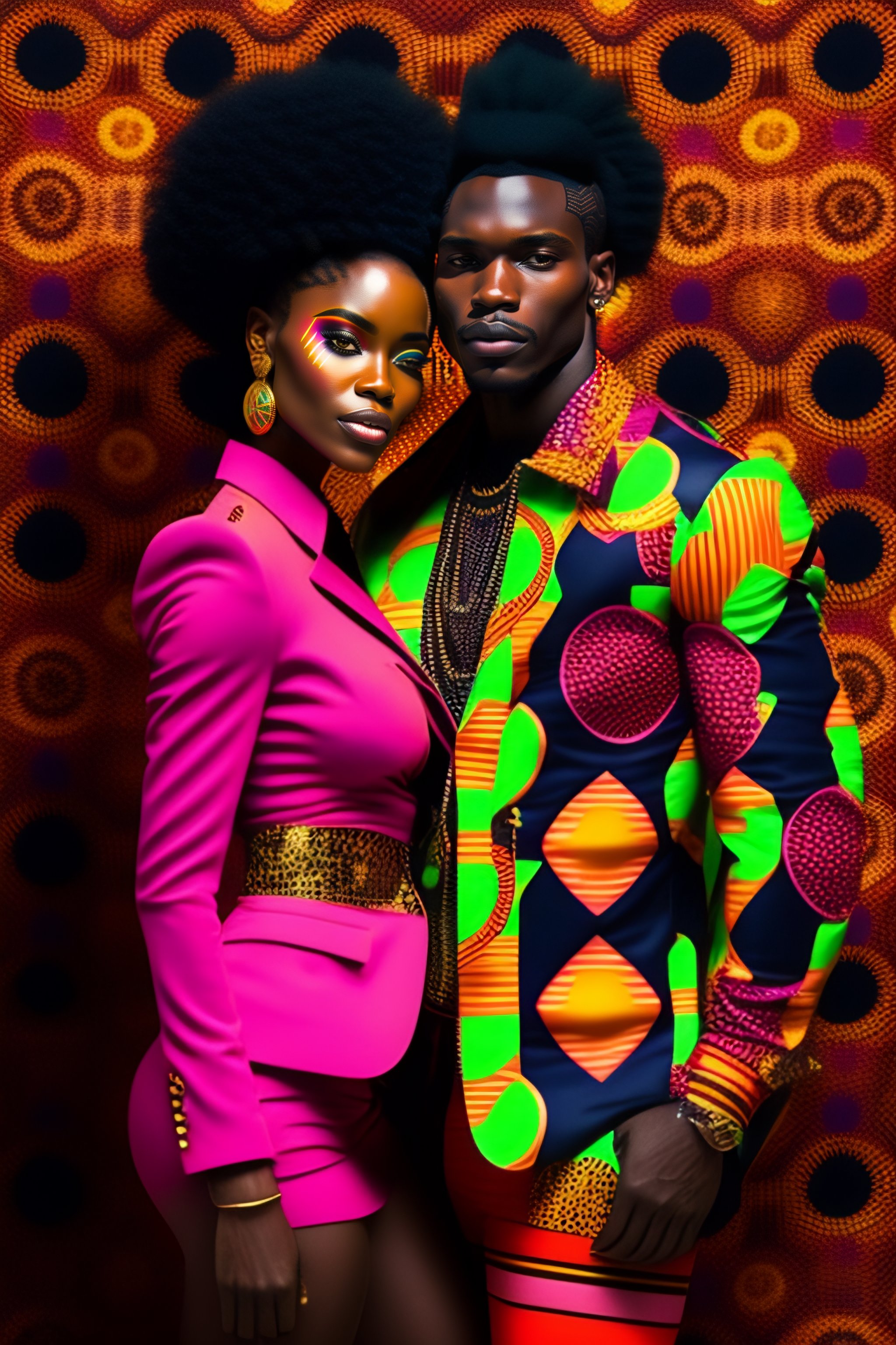 Lexica - Afro dandy, athletic shape, neither man nor monkey, 80's style ...