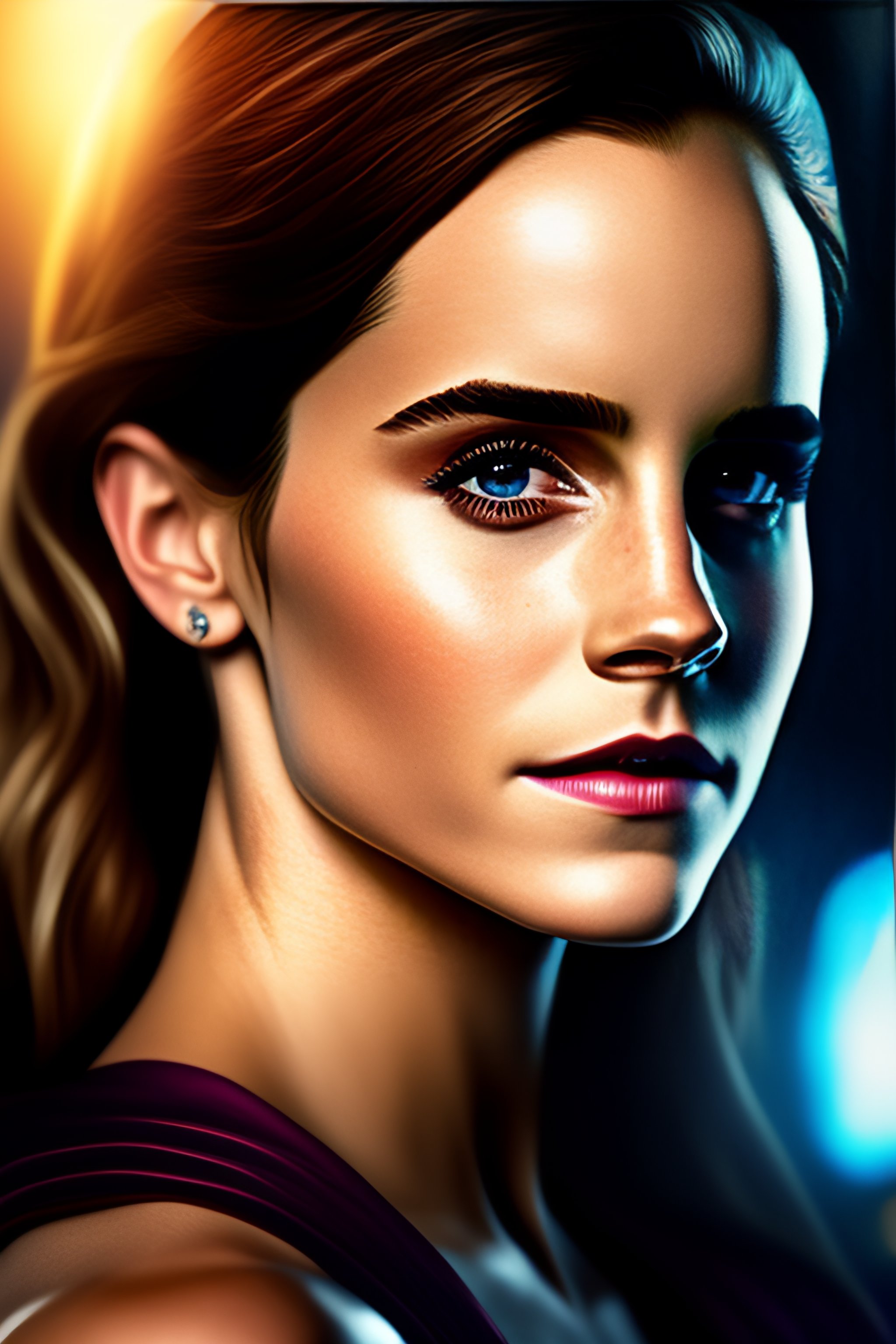 Lexica - Detailed realistic image of Emma Watson as Thor, cinematic ...