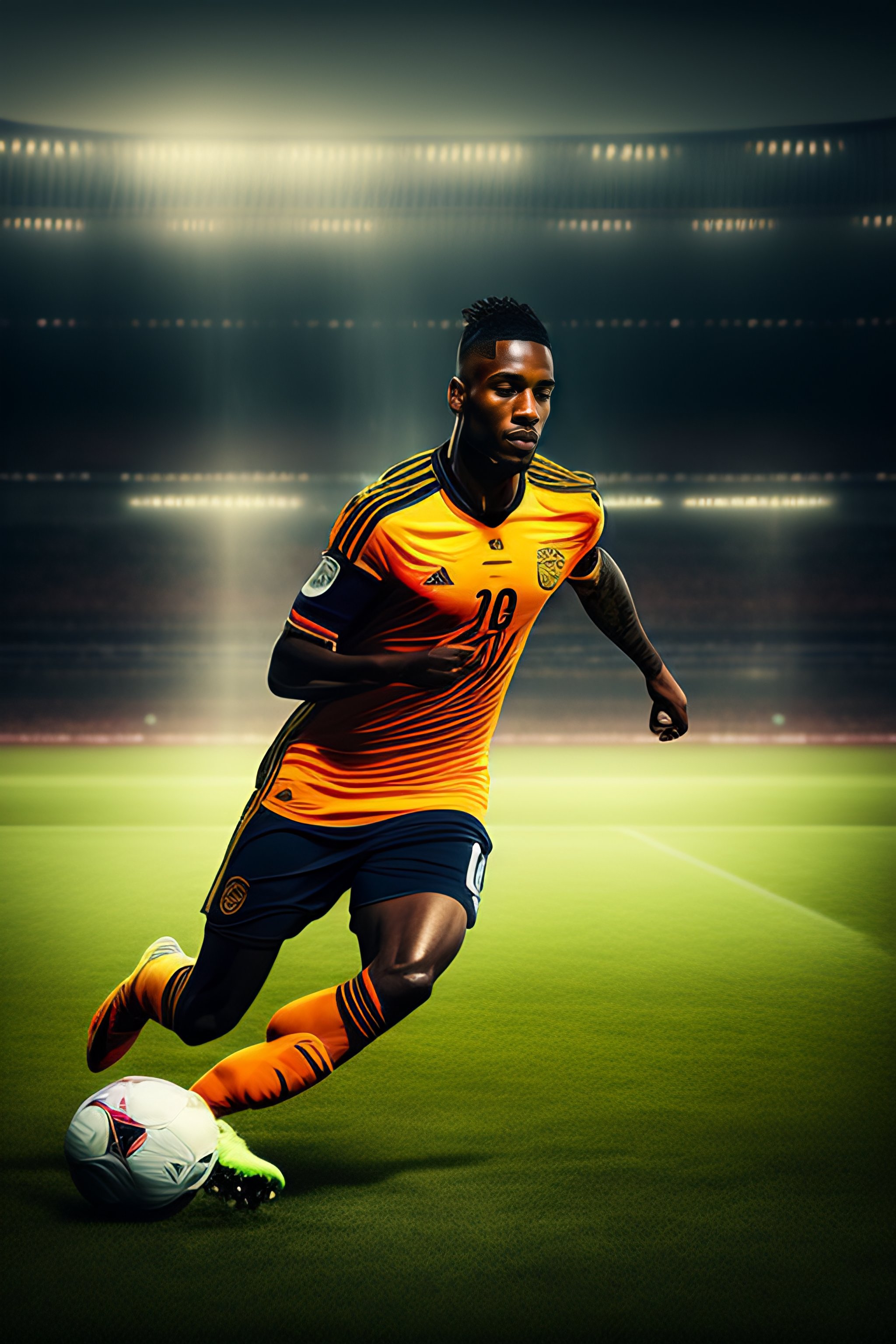 Lexica - Portrait of a soccer player