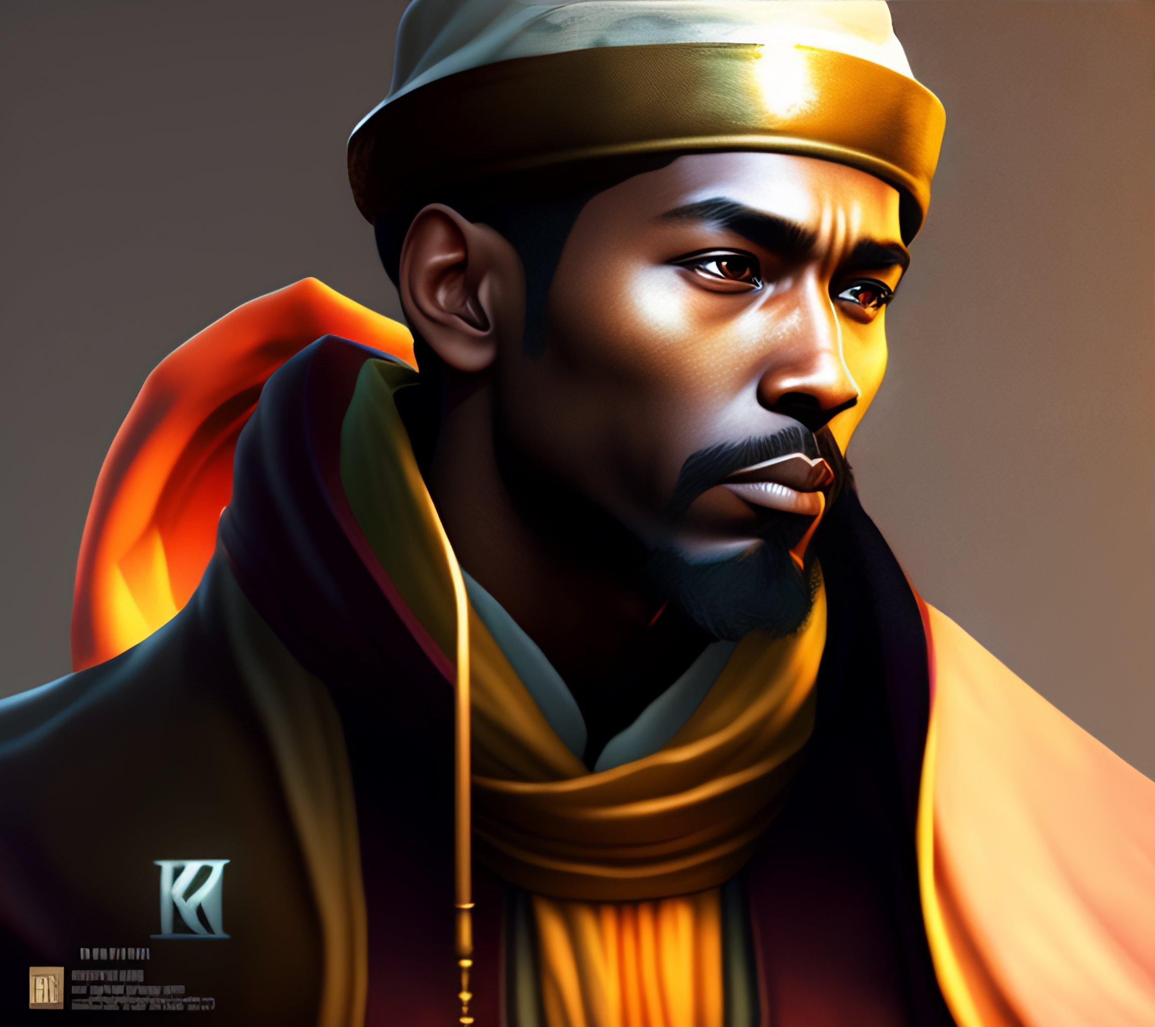 Lexica - Monk, basic, plain, austere, unadorned, somber, fantasy, artstation