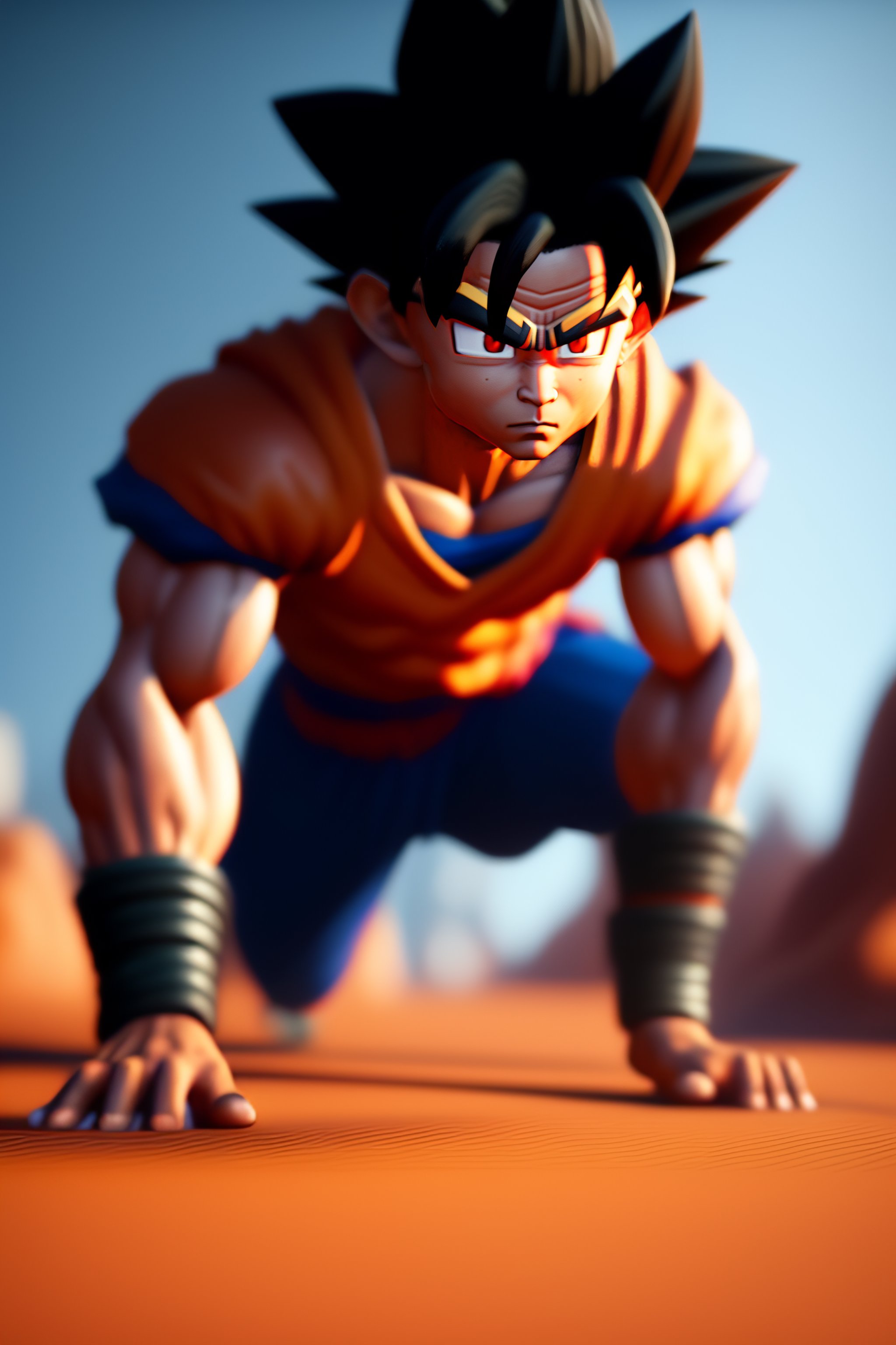 Lexica - Goku doing push ups, ultra realistic, concept art, intricate ...