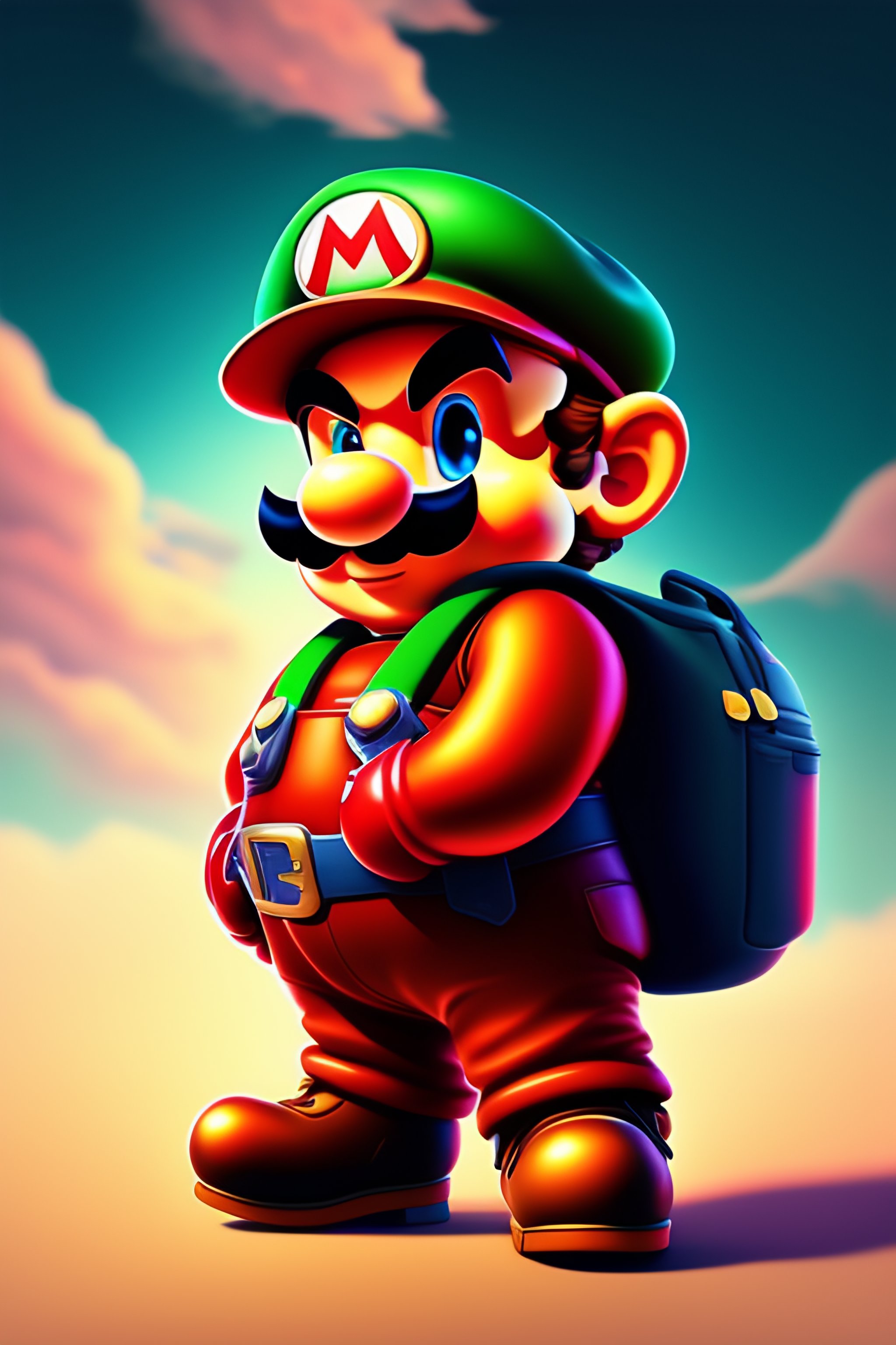 Lexica - Mario, anime, illustration