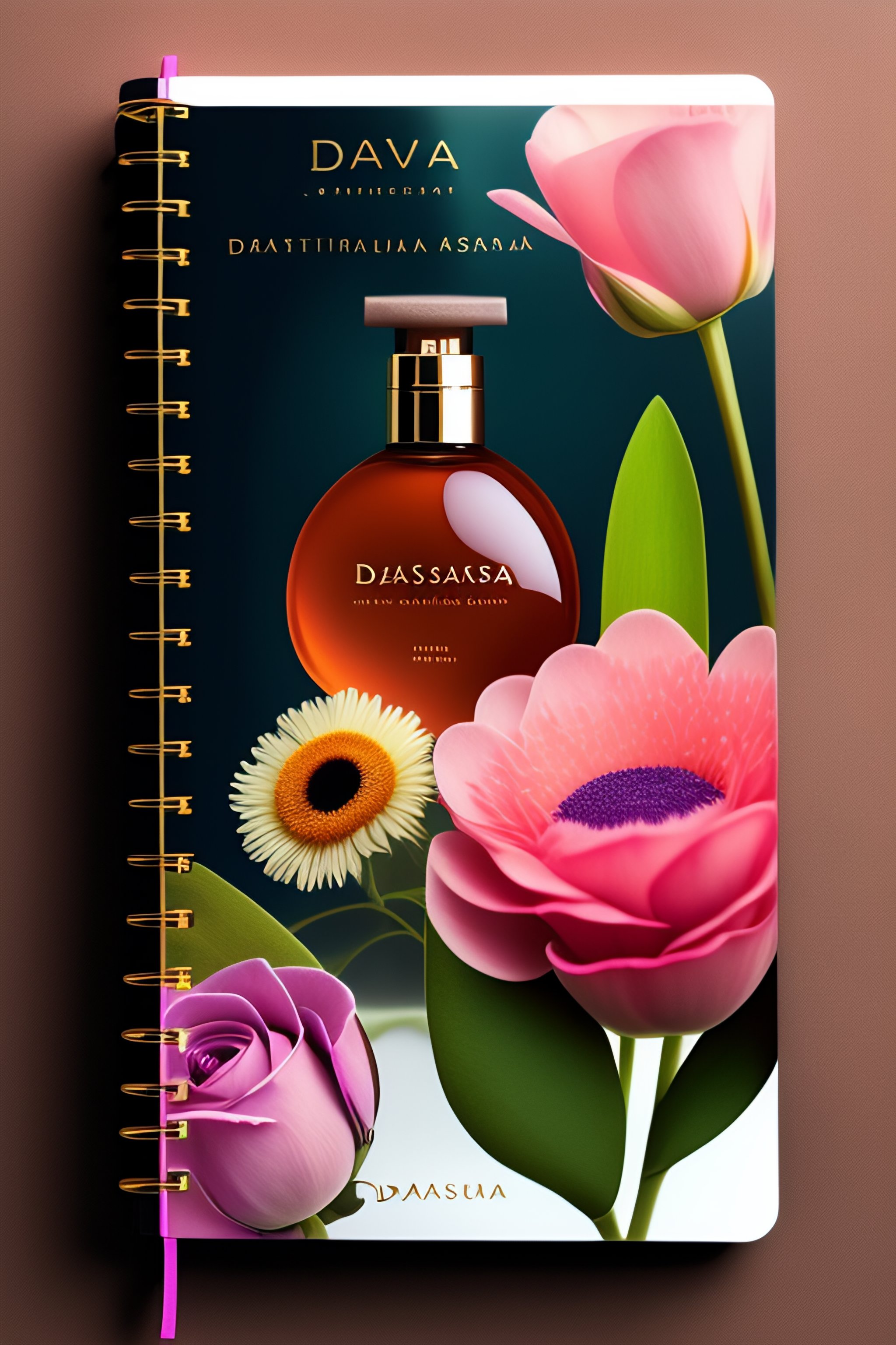 Lexica - Natural cosmetics notebook with a cover title: "livro digital ...