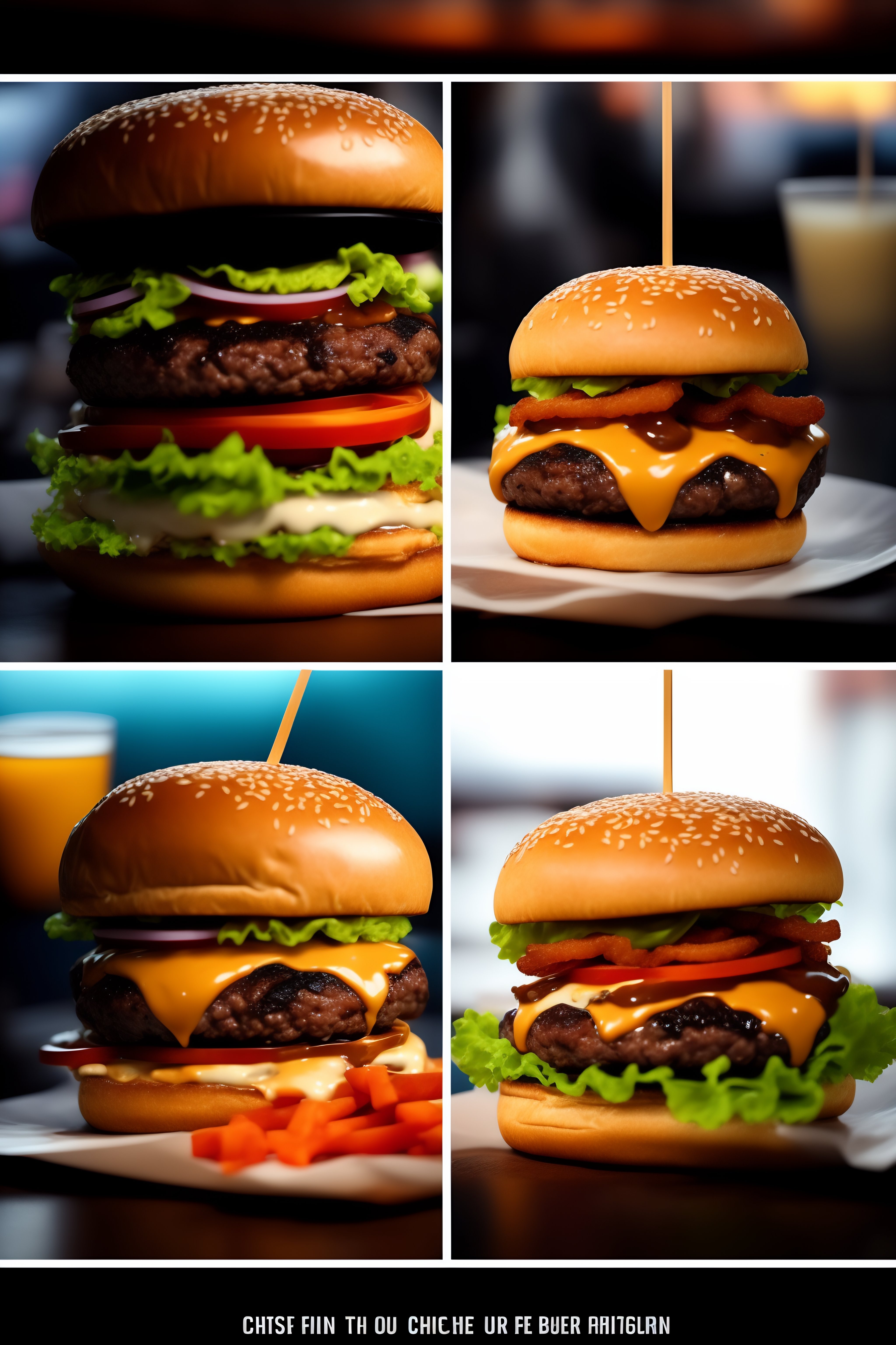 Lexica - Designing an advertisement for a post for a burger restaurant ...