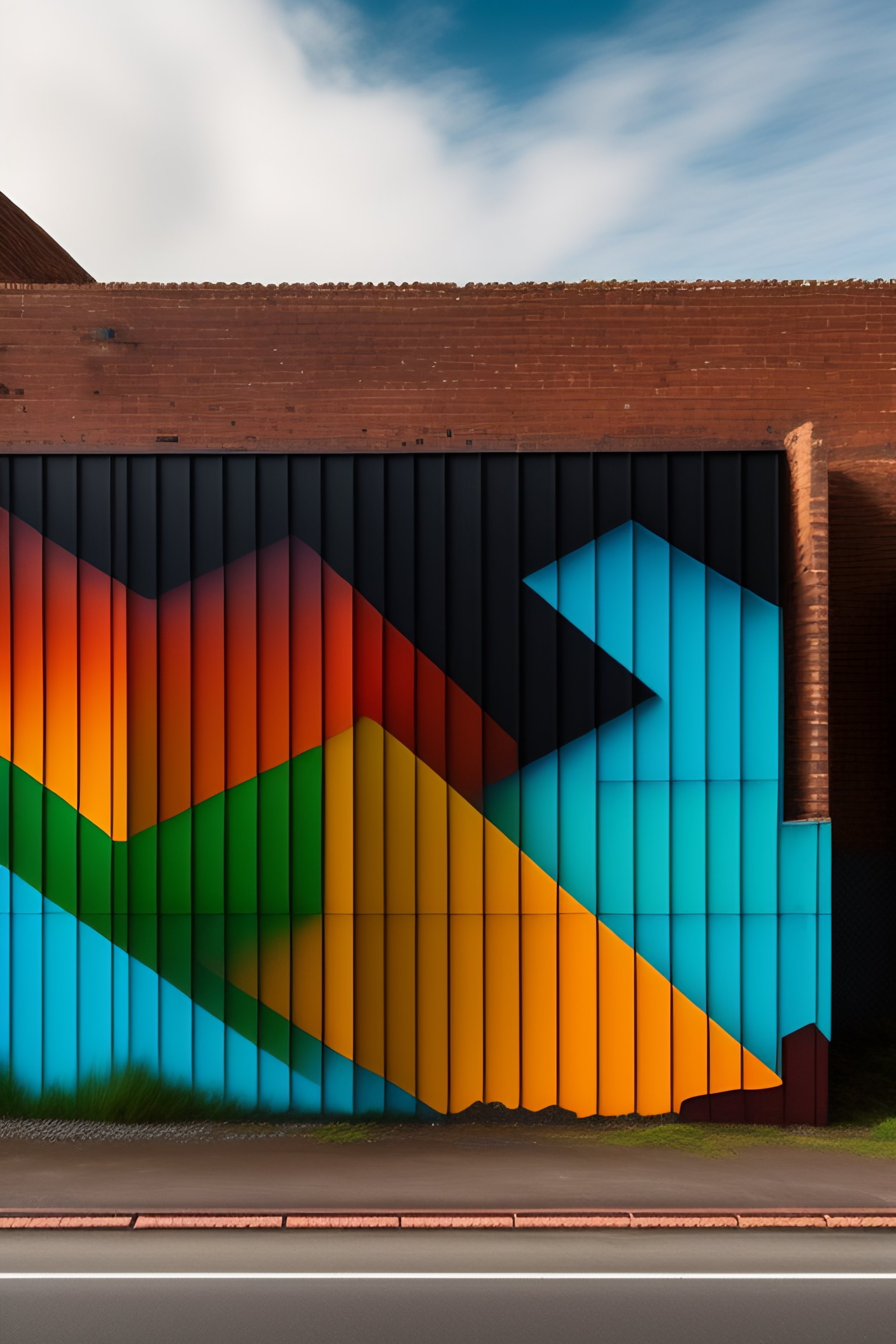 Lexica - Giant graffiti of the word Ophir on a brick wall