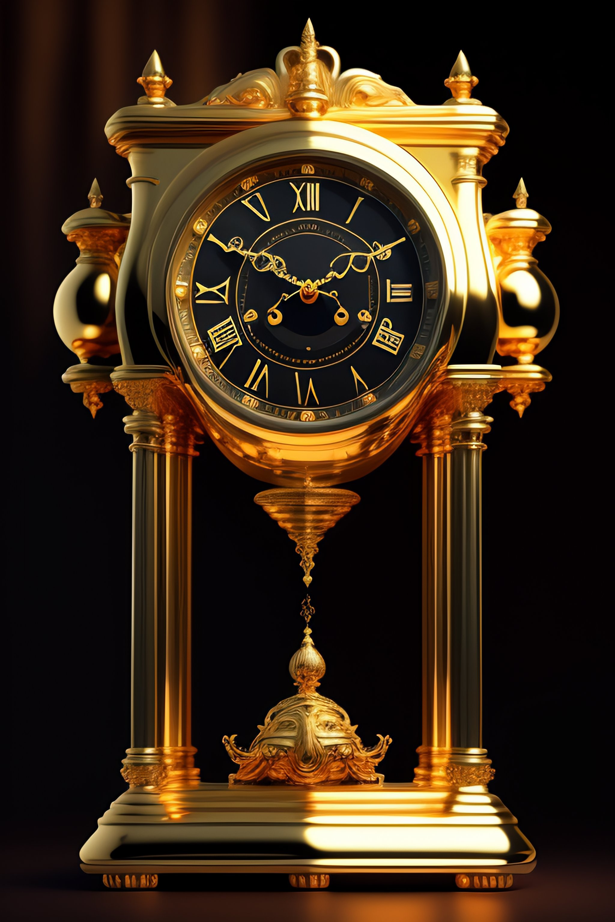 Lexica - A melting Roman numeral clock in the style of the painting the ...