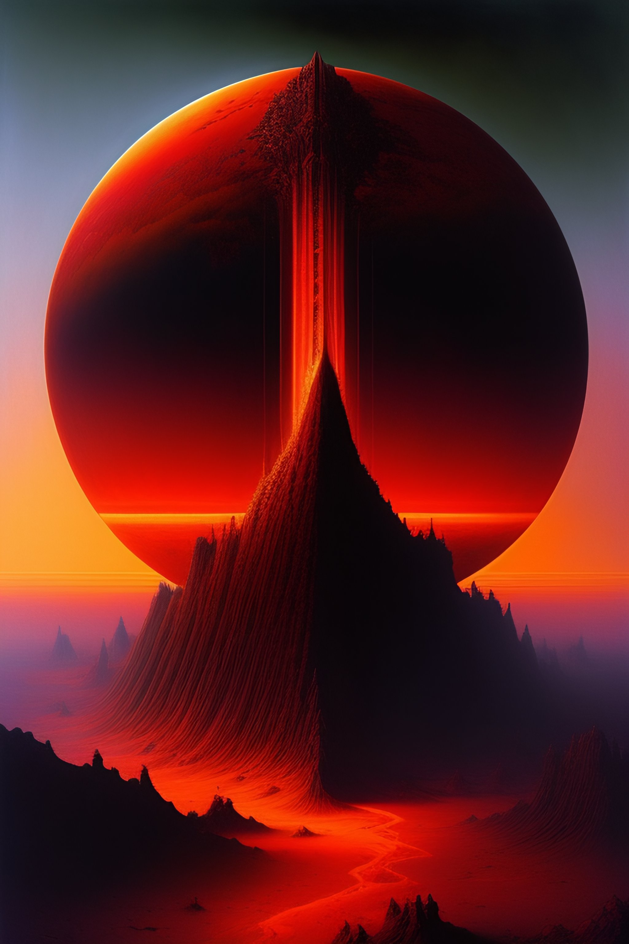 Lexica - Hellish planet with everything made of skin and blood drawn by ...