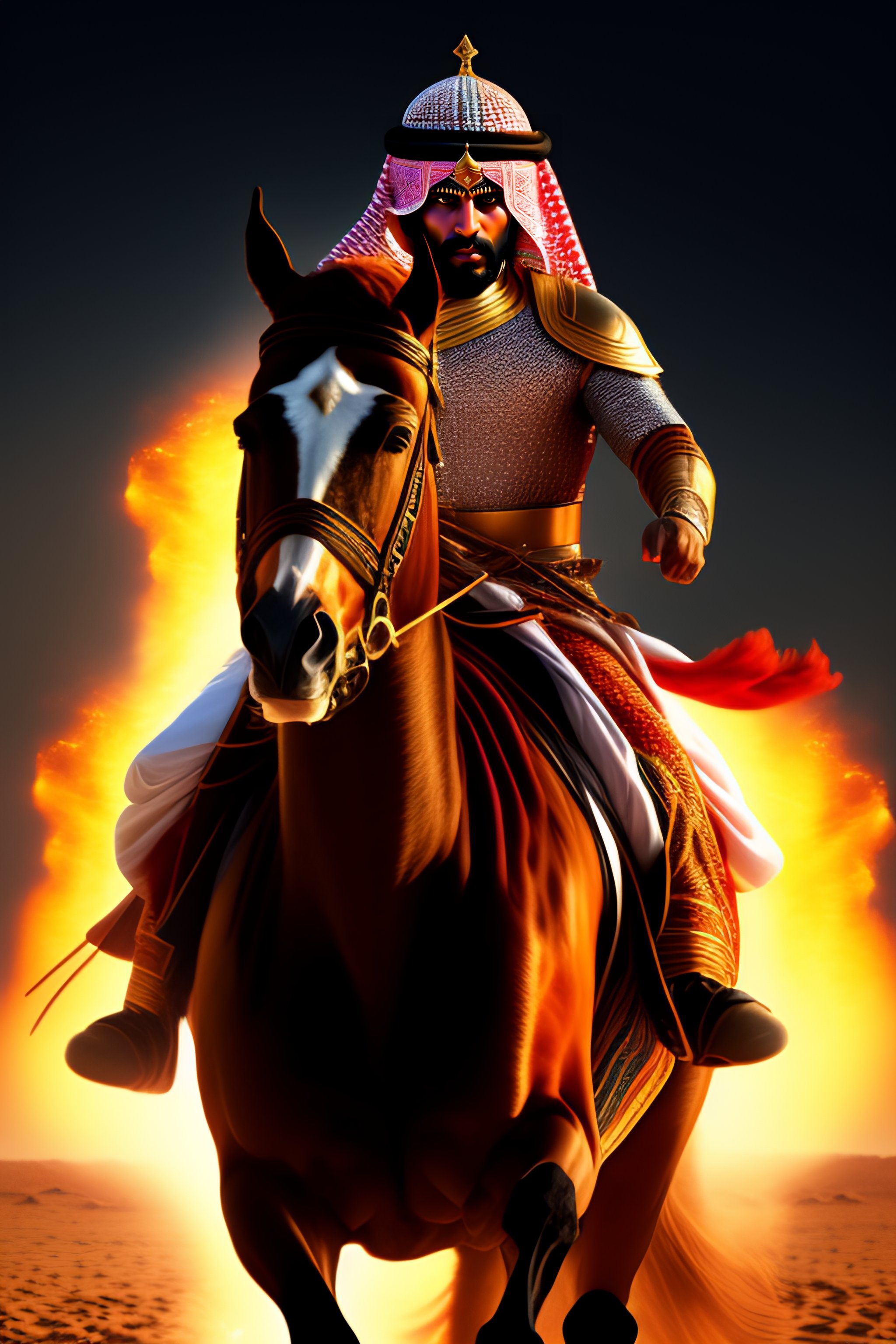 Lexica - Palestinian warrior,arabic warrior,1000,epic, 50mm lense,life ...