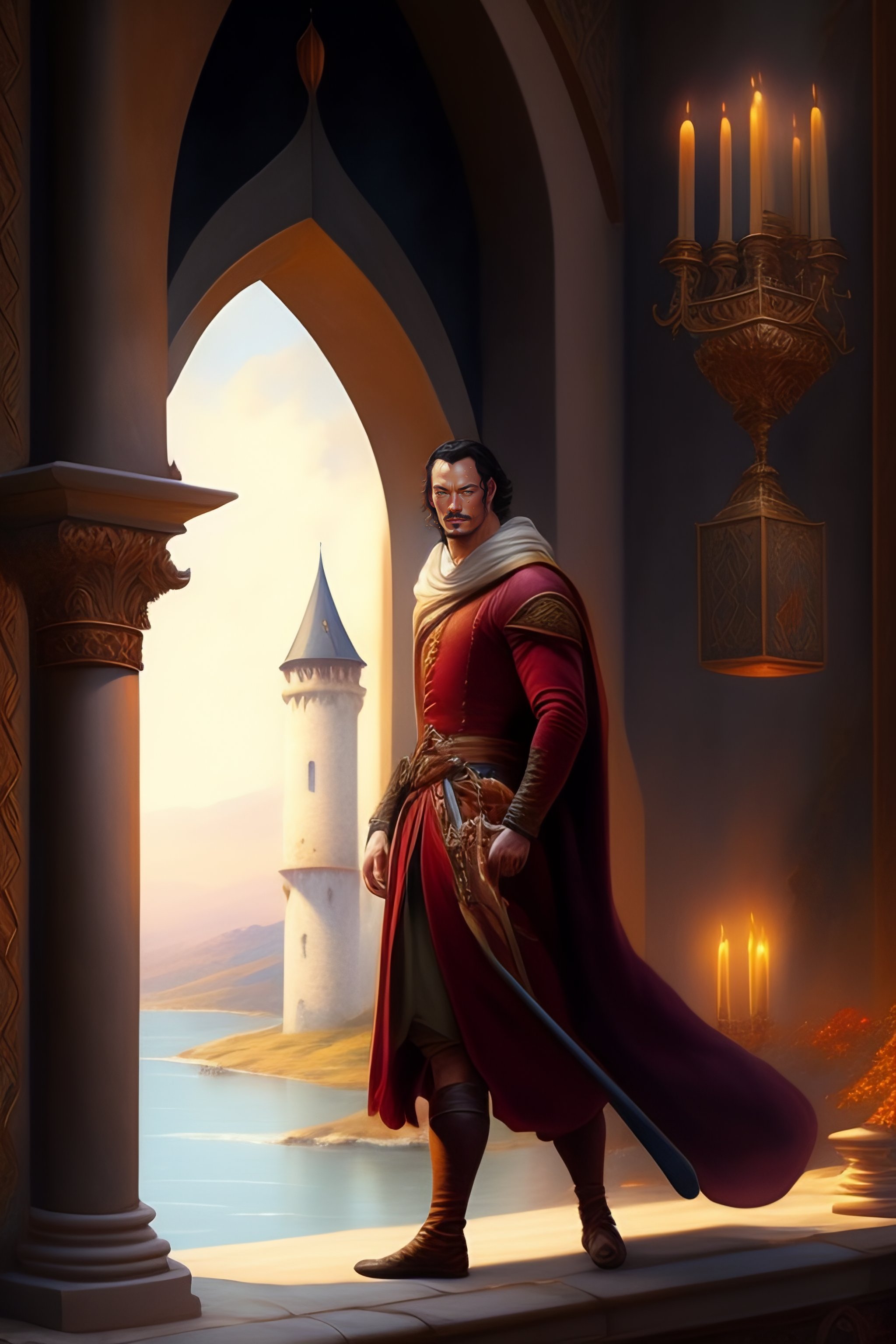 Lexica - Luke evans in medieval style! Fantasy background, focus ...