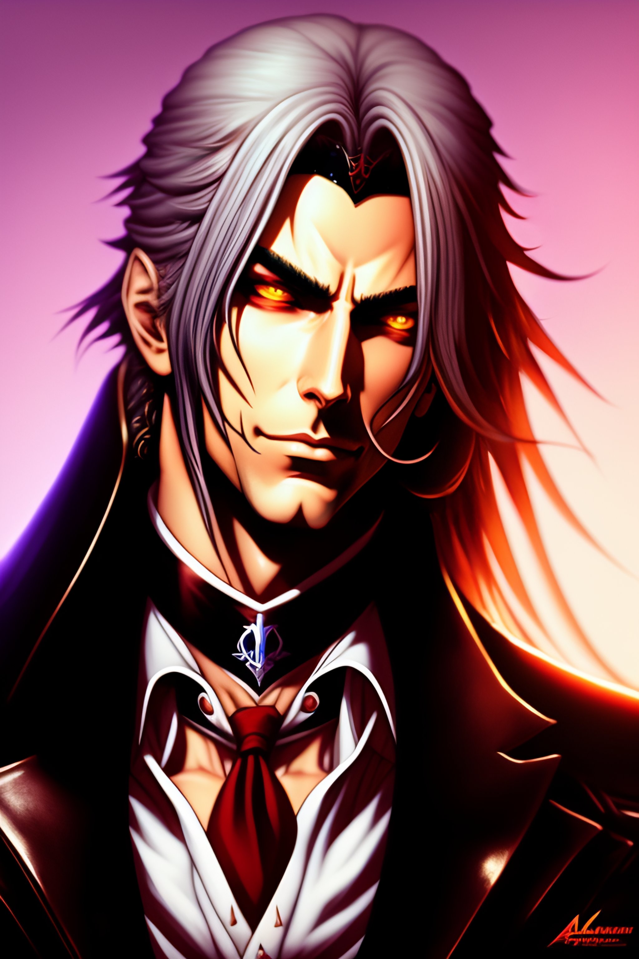 Lexica - Portrait of Alucard Hellsing
