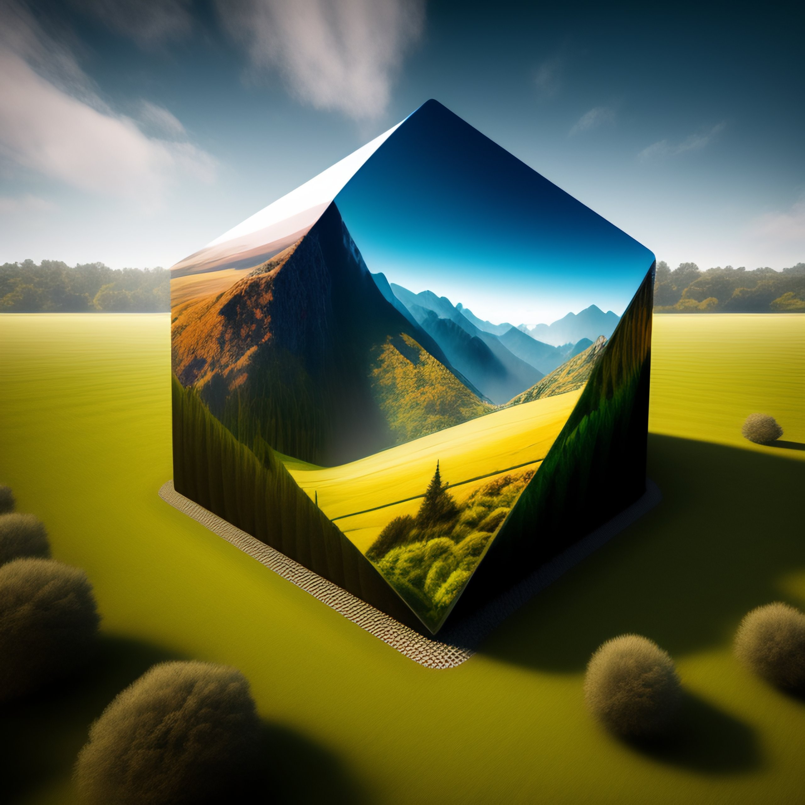 Lexica - Rendu 3D : La terre en forme de cube