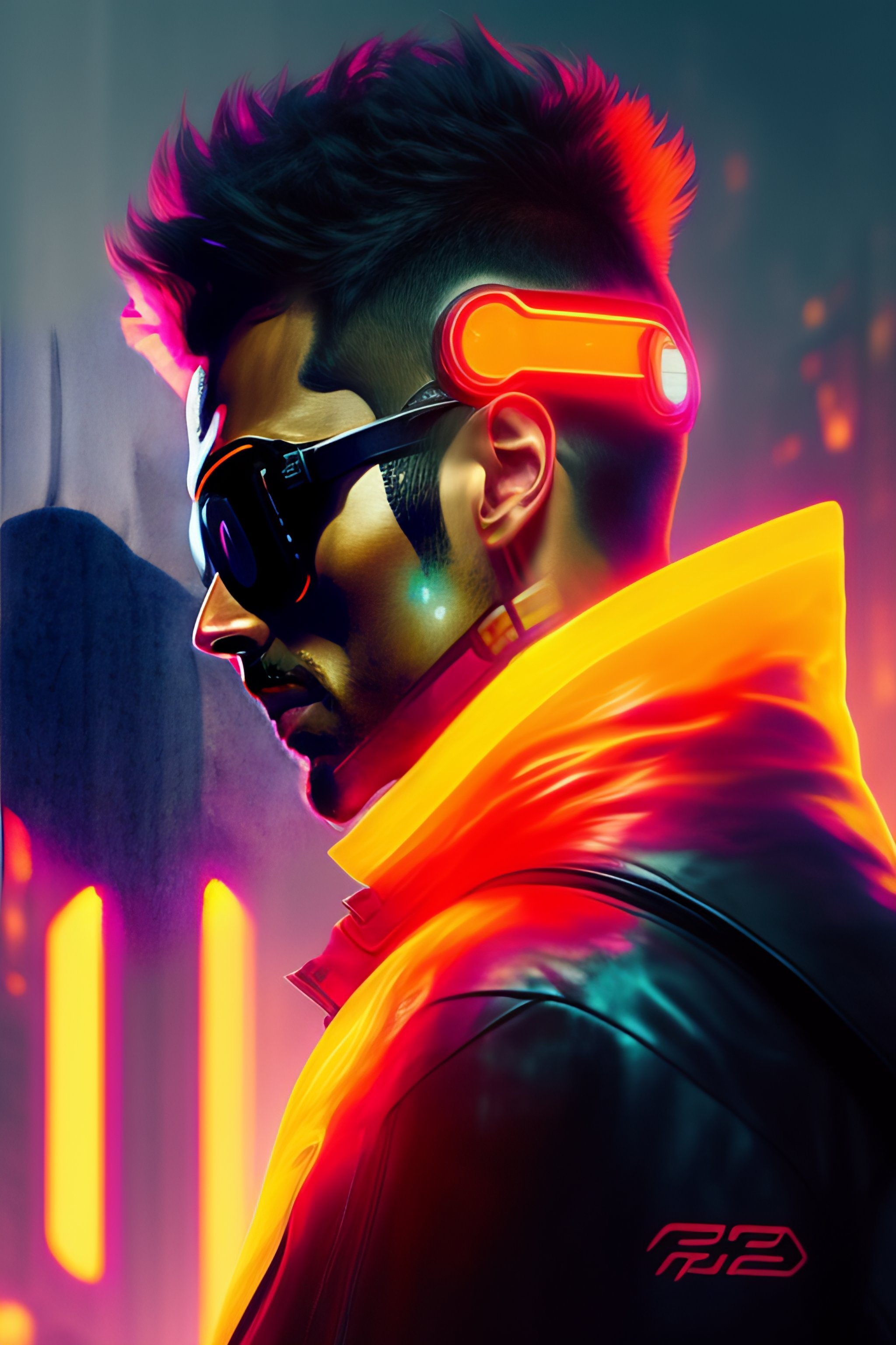 Lexica - Theo james as cyclops , cyberpunk futuristic neon. by ismail ...