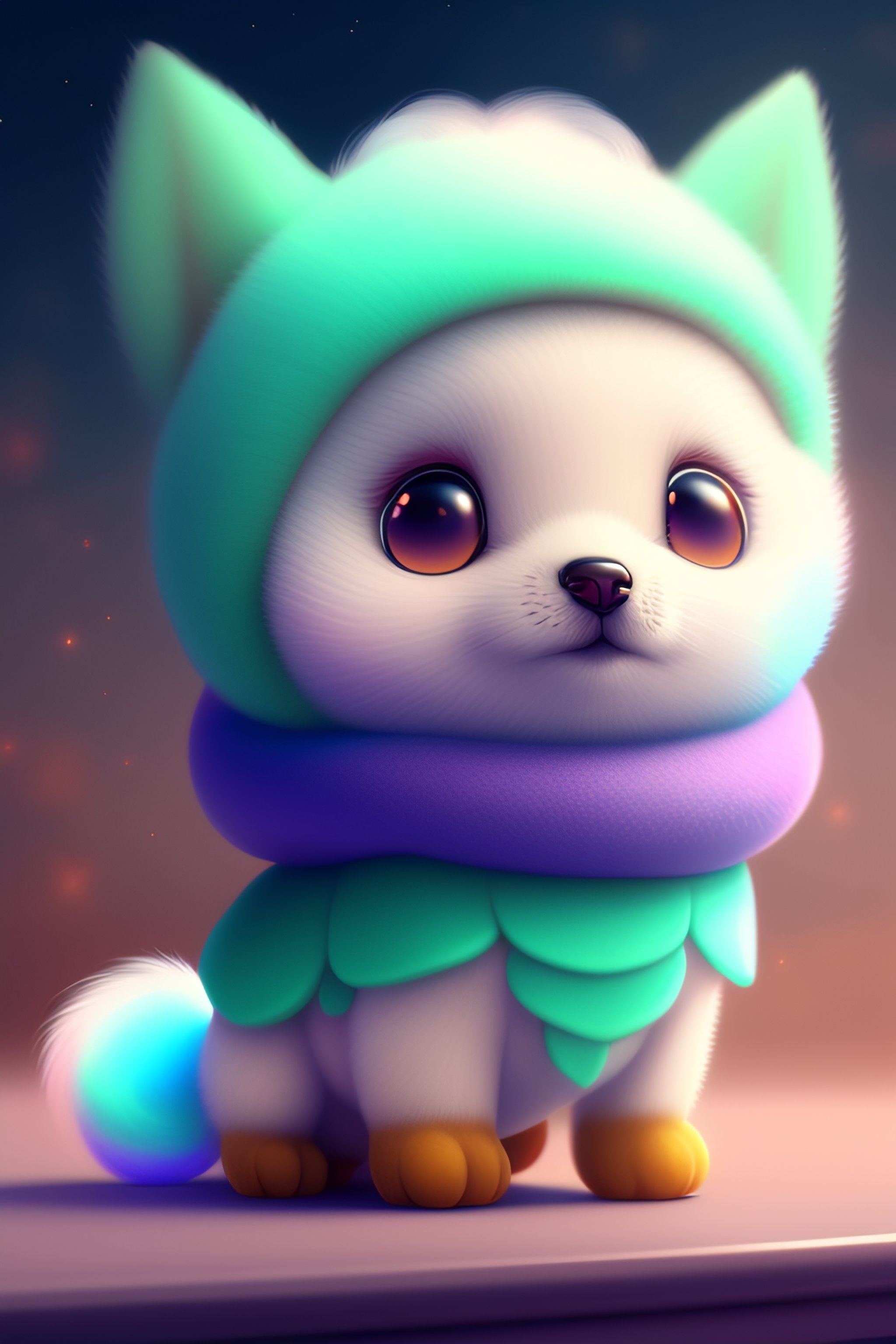 Lexica - Cute and adorable cartoon fluffy baby rhea, fantasy, dreamlike ...