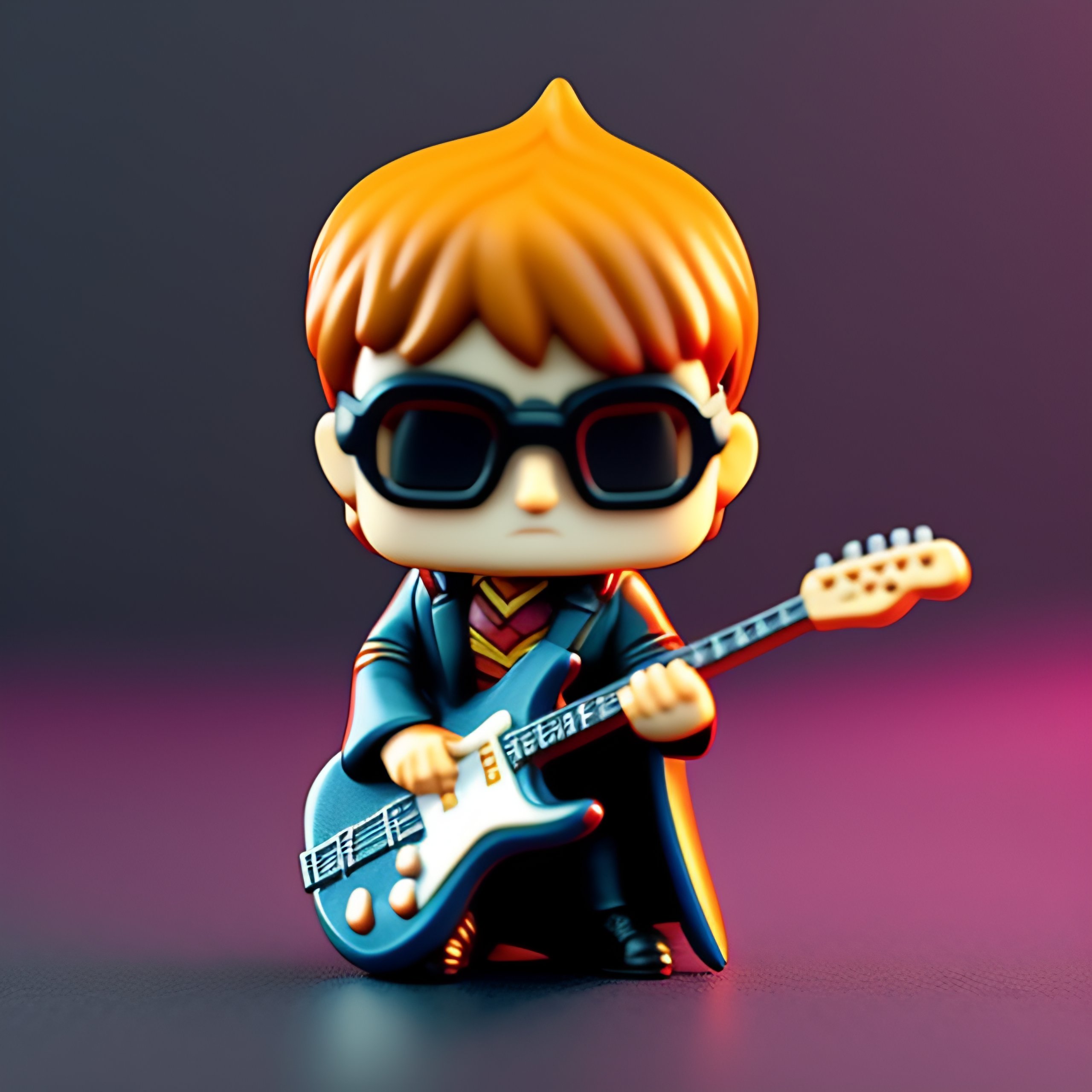 Lexica - Harry Potter wizard rock guitar player funko realistic 3d ...