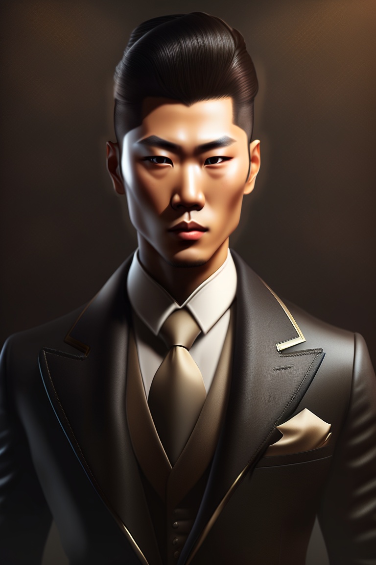 Lexica - Mafia-looking man yakuza style of japanese features with ...