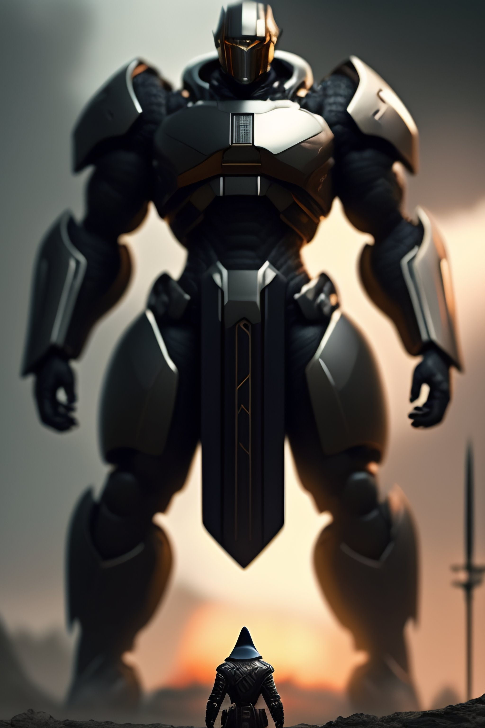 Lexica - An male human like android investigator with sleek, body off ...