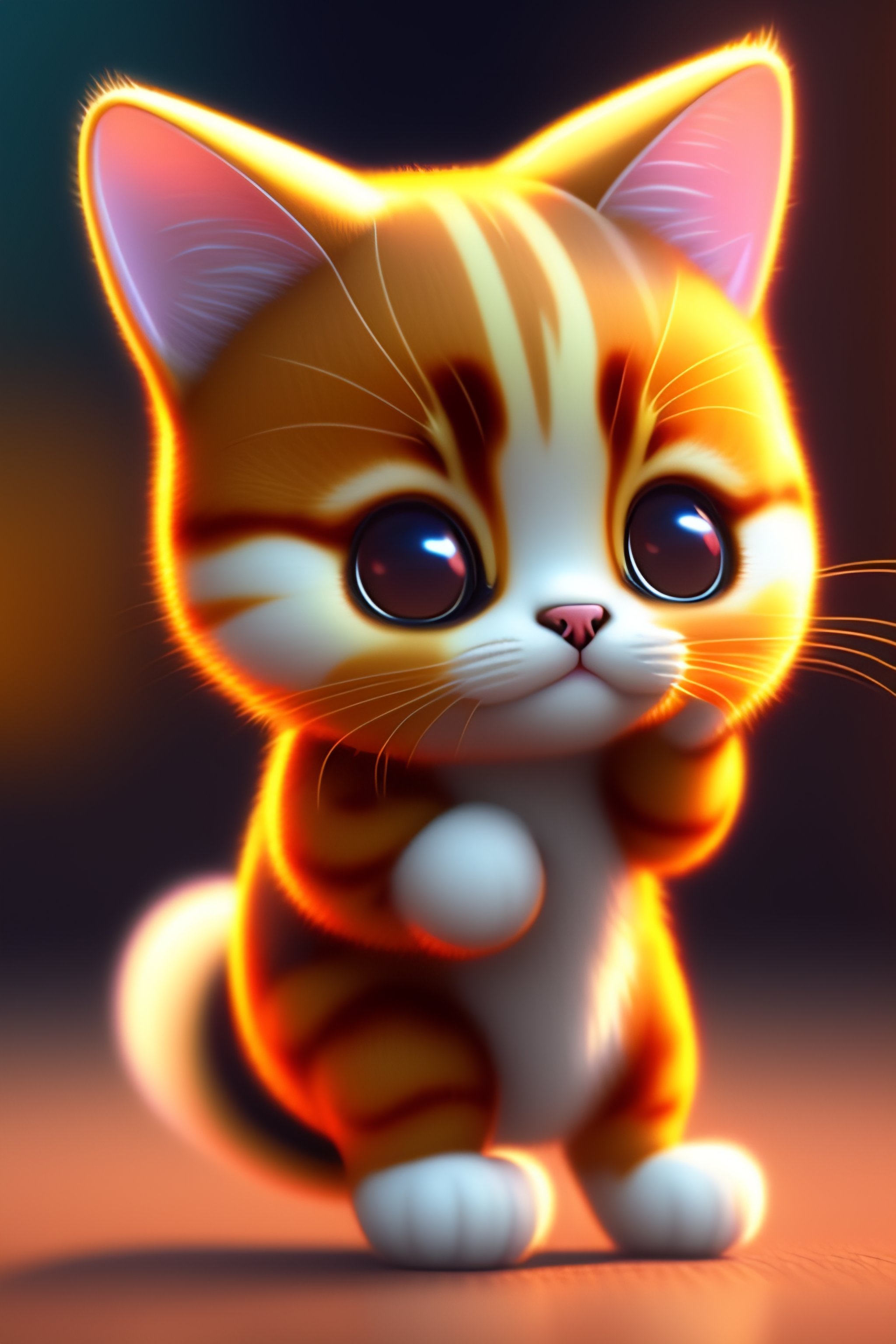 Lexica - Cute chibi cat dancing