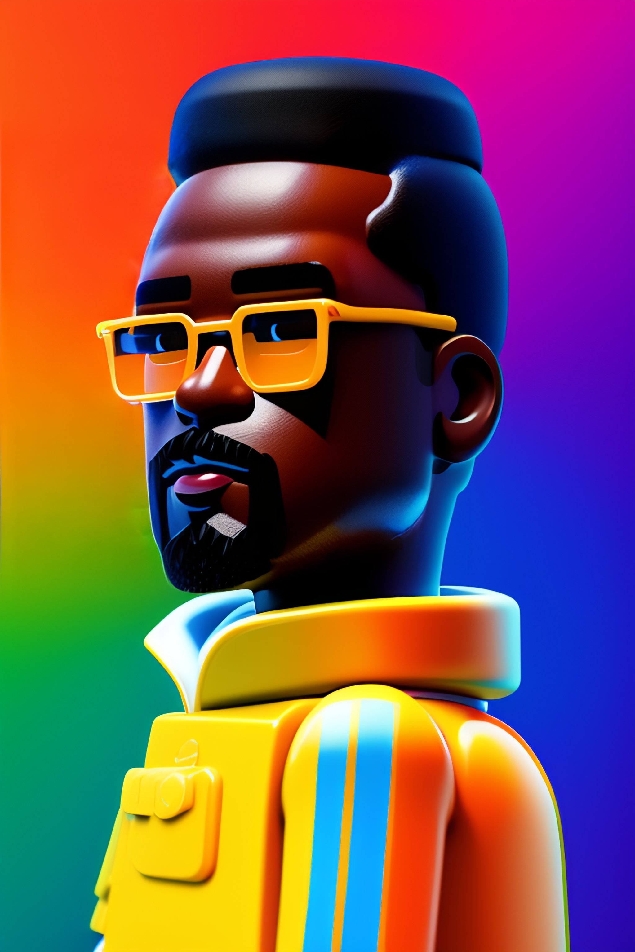 Lexica - Lego character, Nicky Barnes, colorful, coloring book, sticker ...