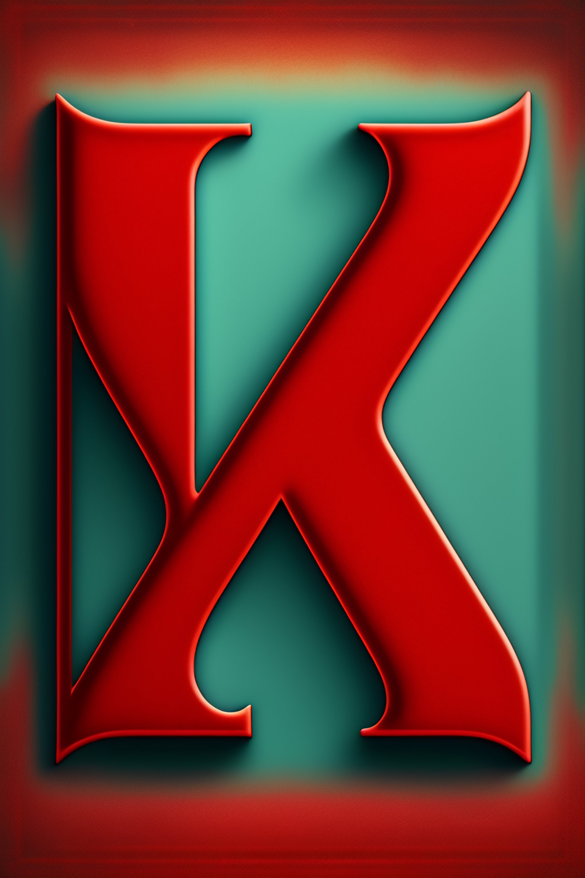 Lexica - Letter m + faded red