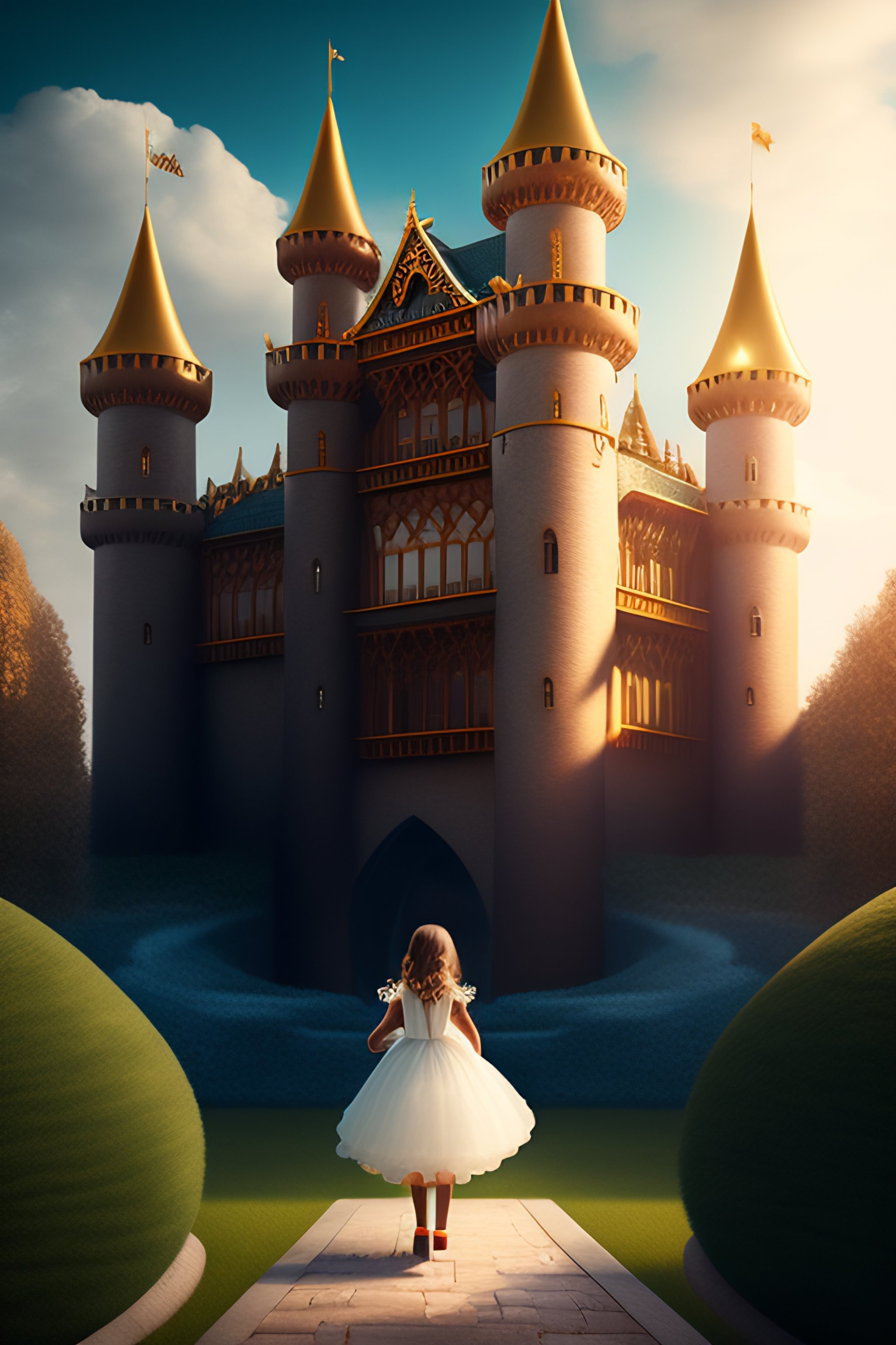 Lexica - Castle with princess clara