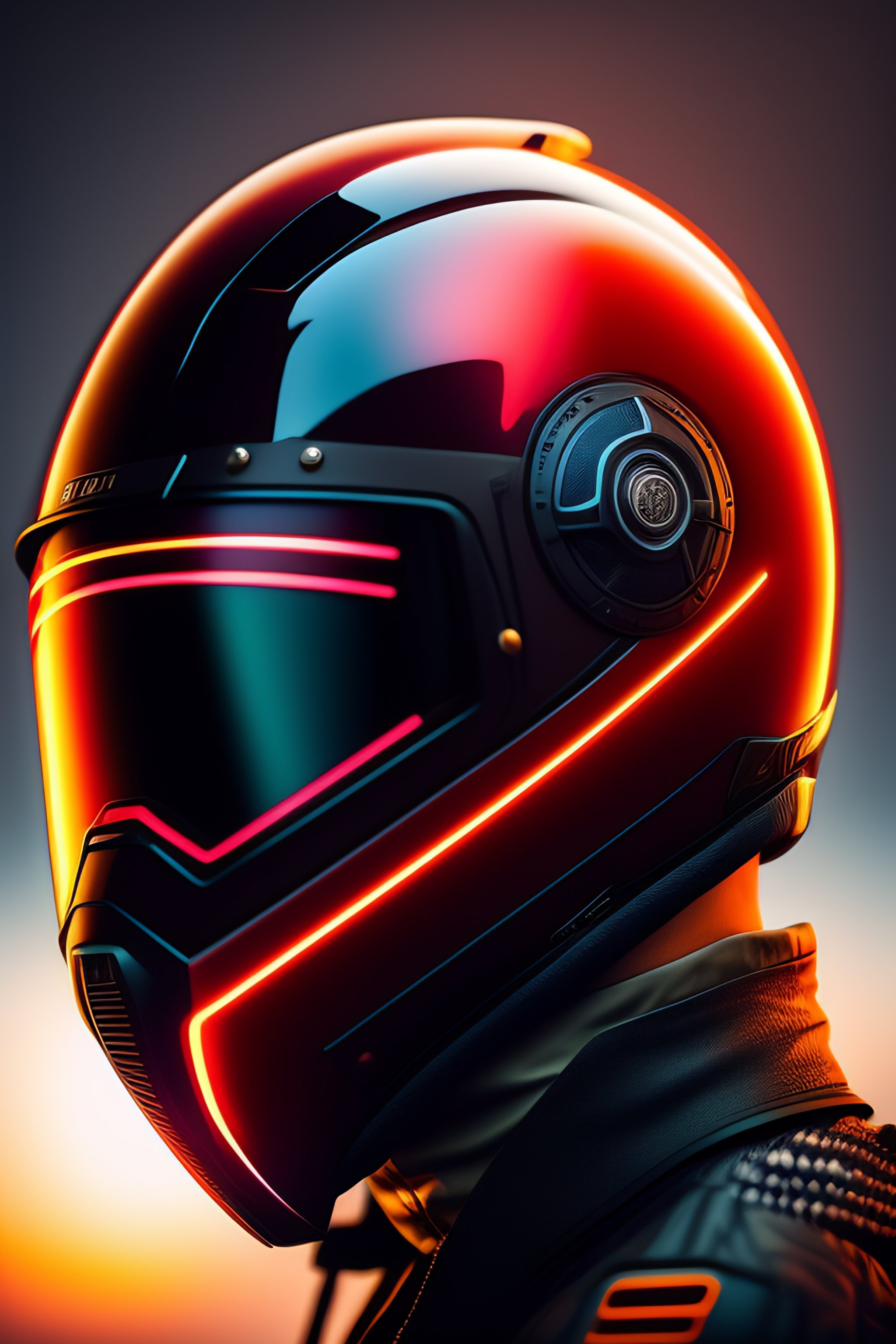 Lexica - Front view of a jet fighter pilot helmet,retrofuturistic ...