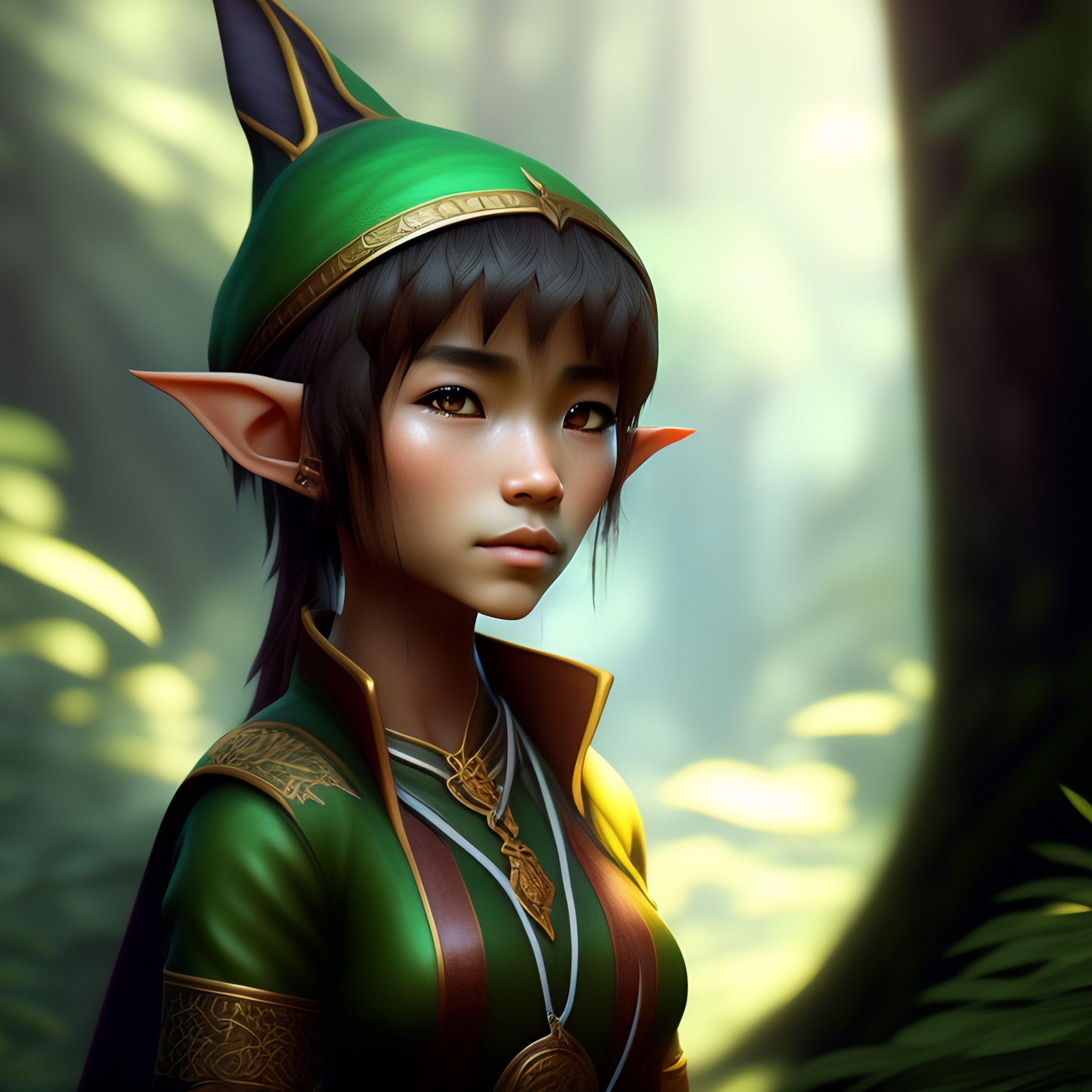 Lexica - Nature elf evolved character 2d