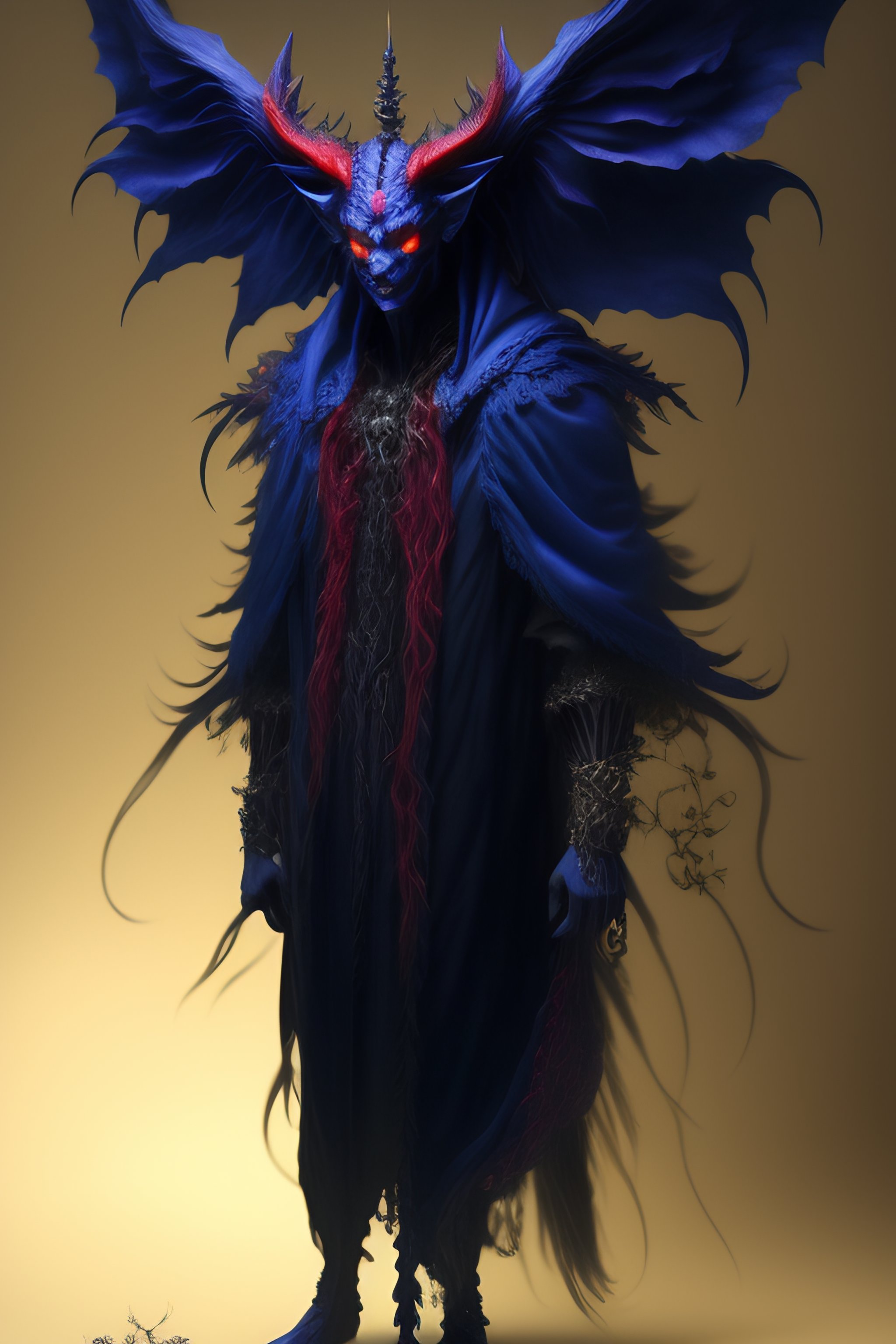 Lexica - Fullbody creature concept demon of envy looks like a frail and ...