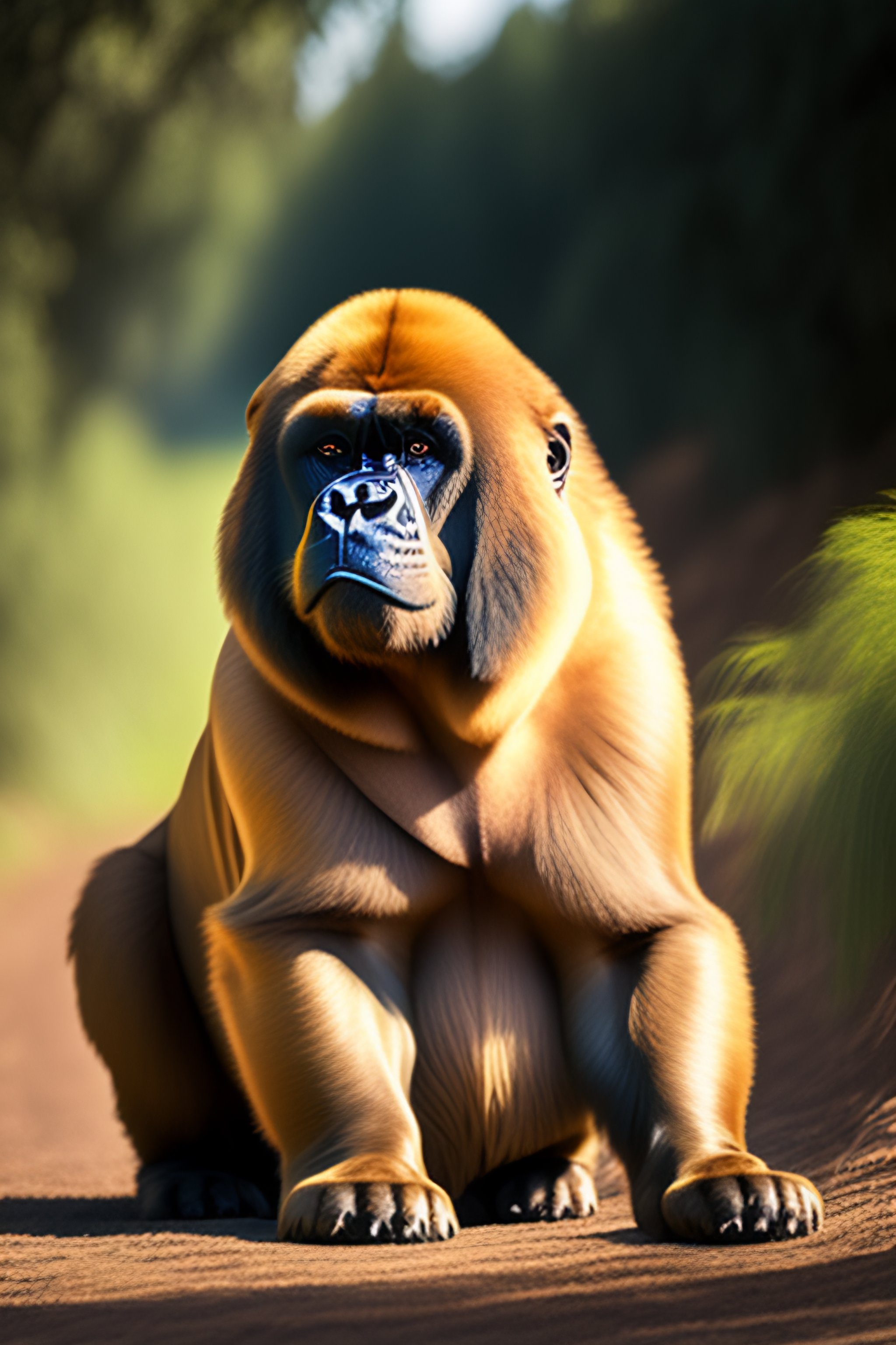 Lexica - Golden retriever gorilla whatsapp 3
