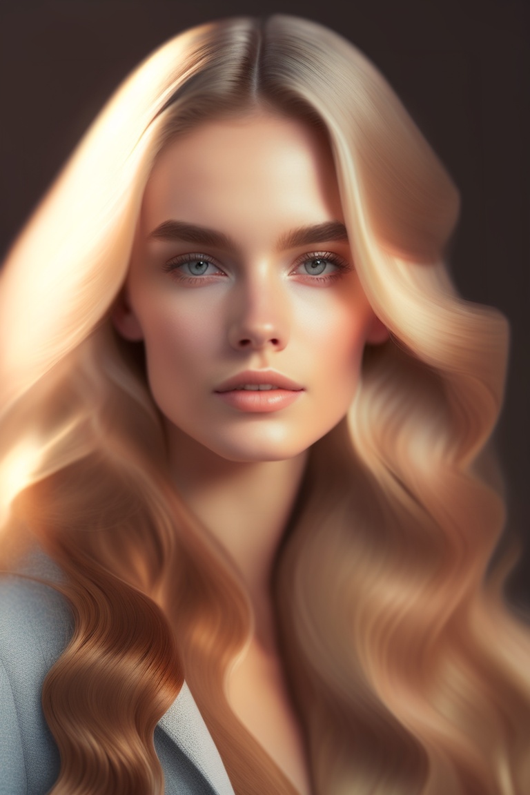 Lexica - The girl has long, light hair, usually tied back in a loose ...