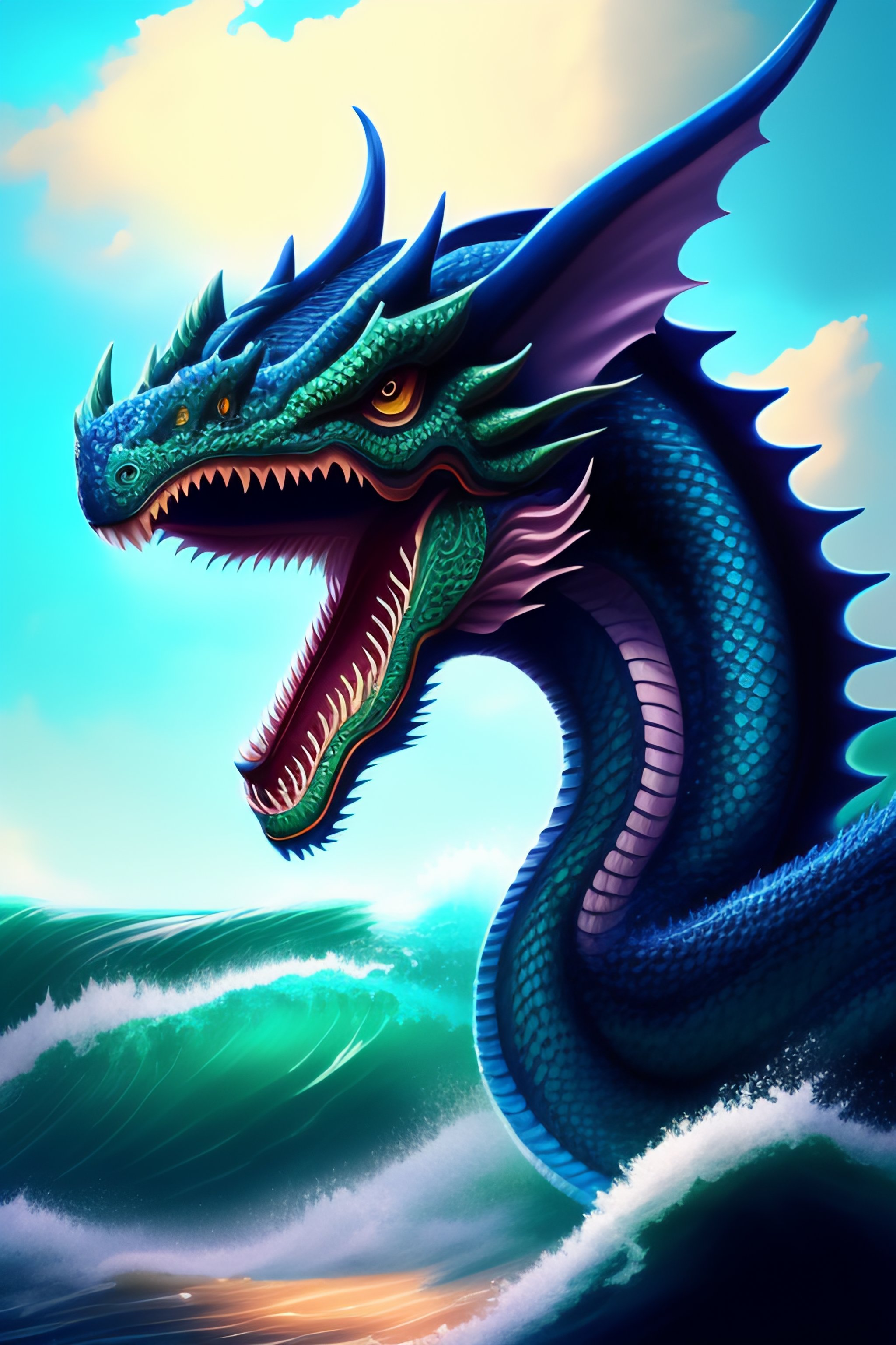 Serpent Dragon Wallpaper