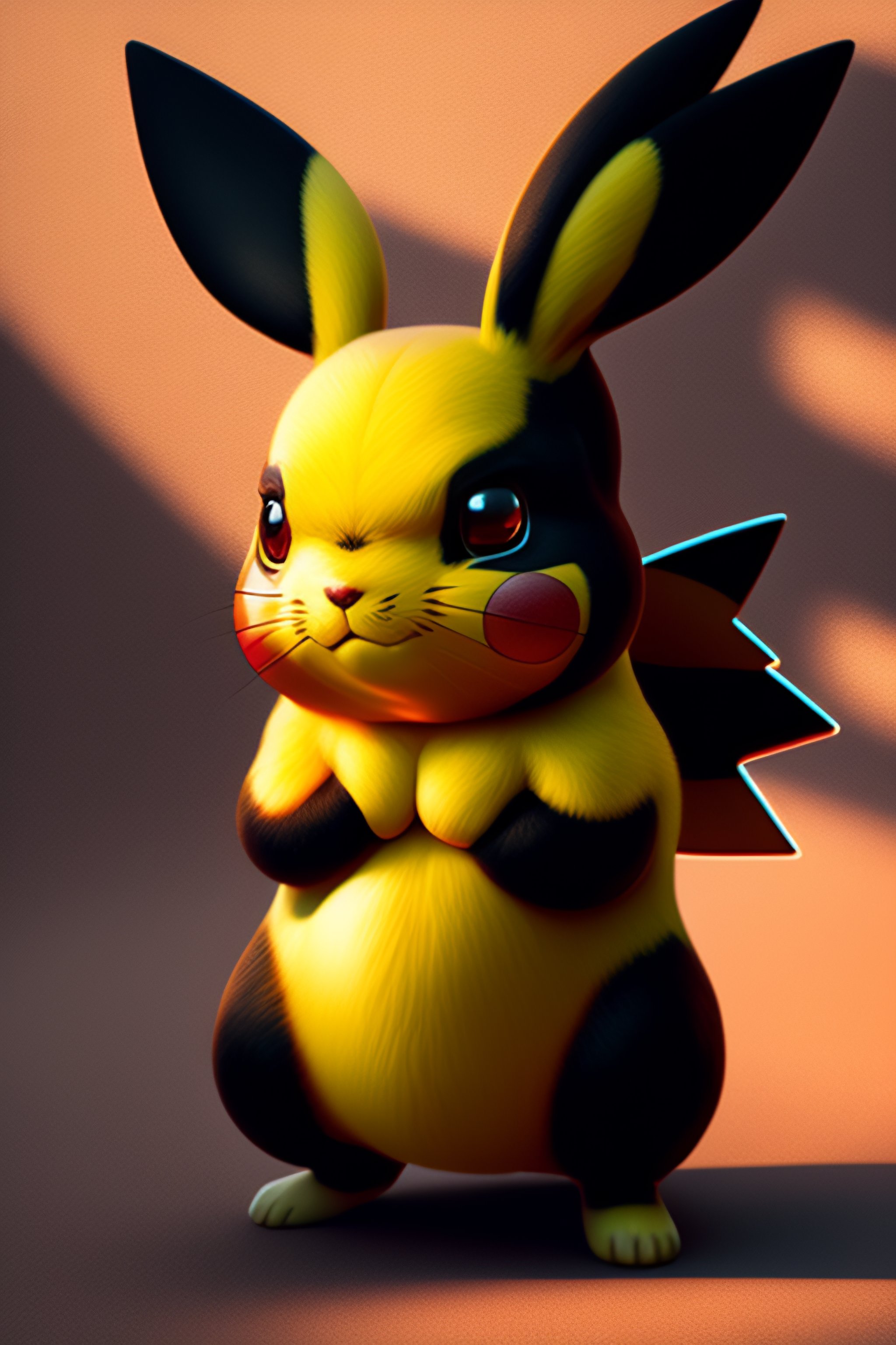 Lexica - Black pikachu