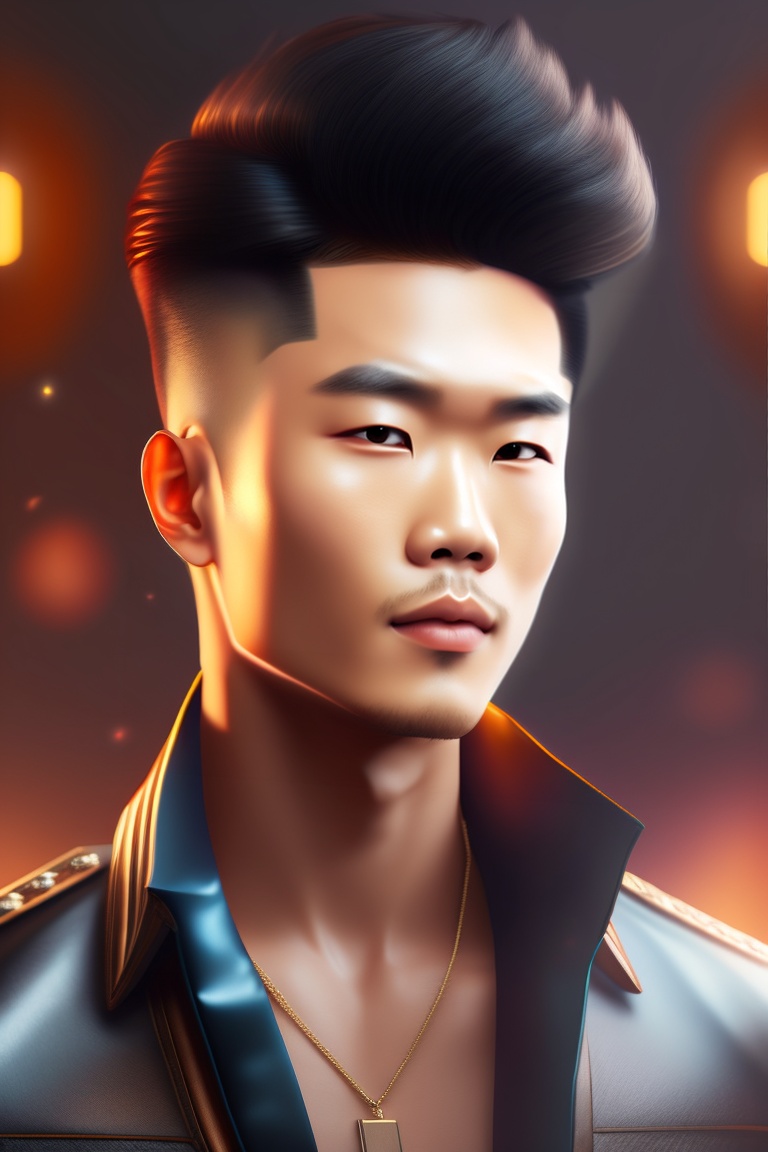 Lexica - Male singer, Vietnamese, handsome, stylish, kind face.