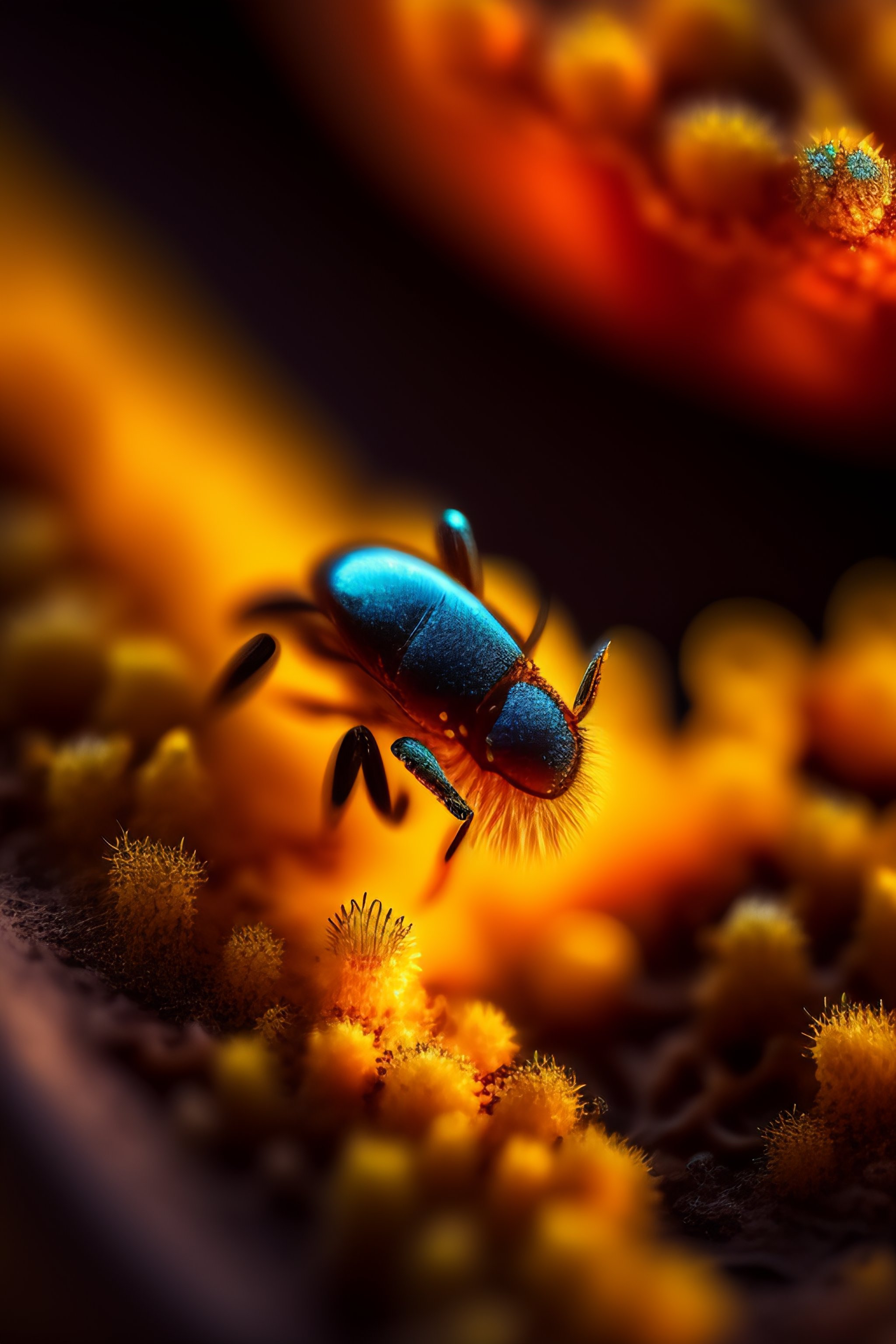 Lexica - A ant digging an underground nest, macro photography, 8 k ...