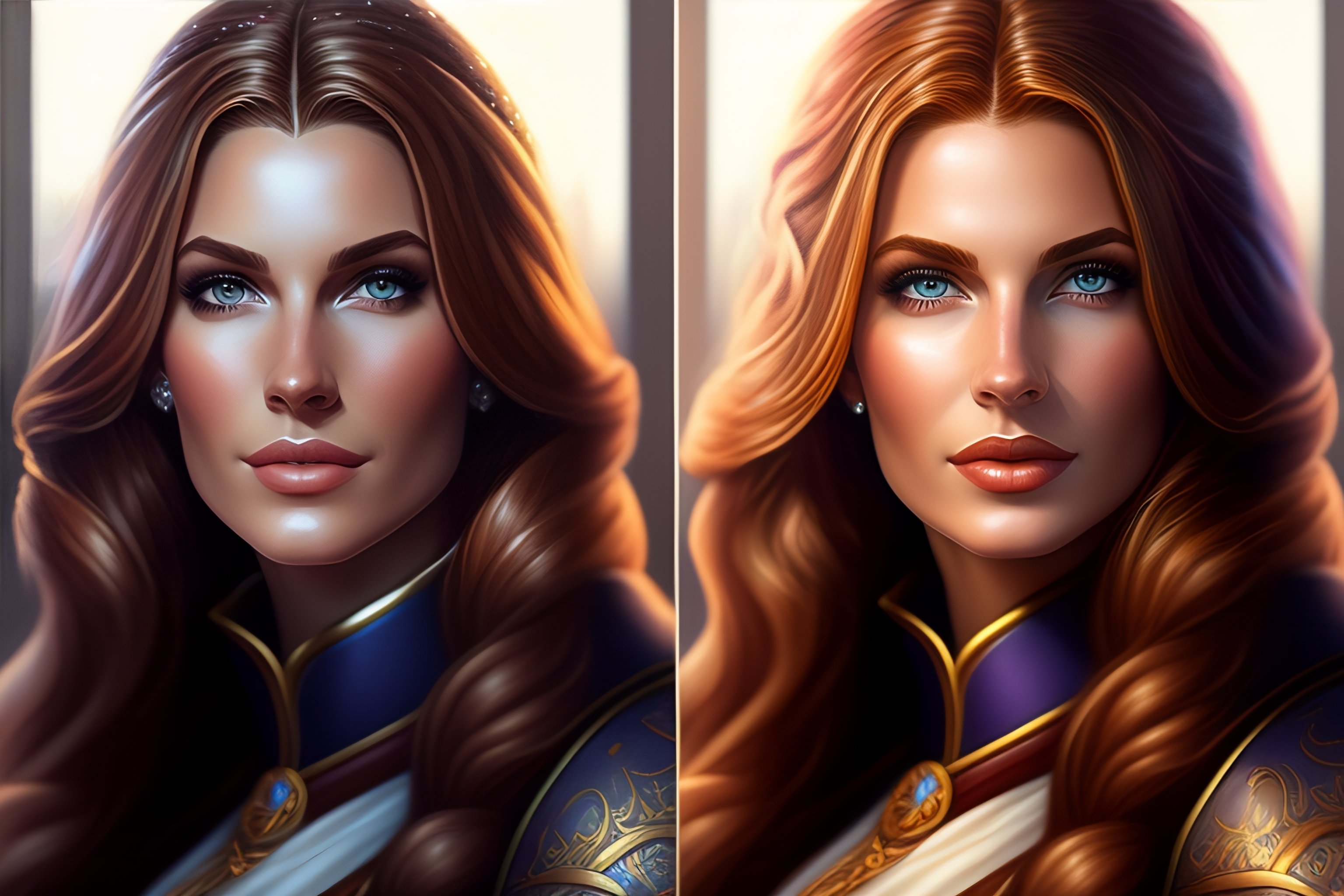 Lexica - Jaina proudmoore with marsala hair in a braid, bust, realistic ...