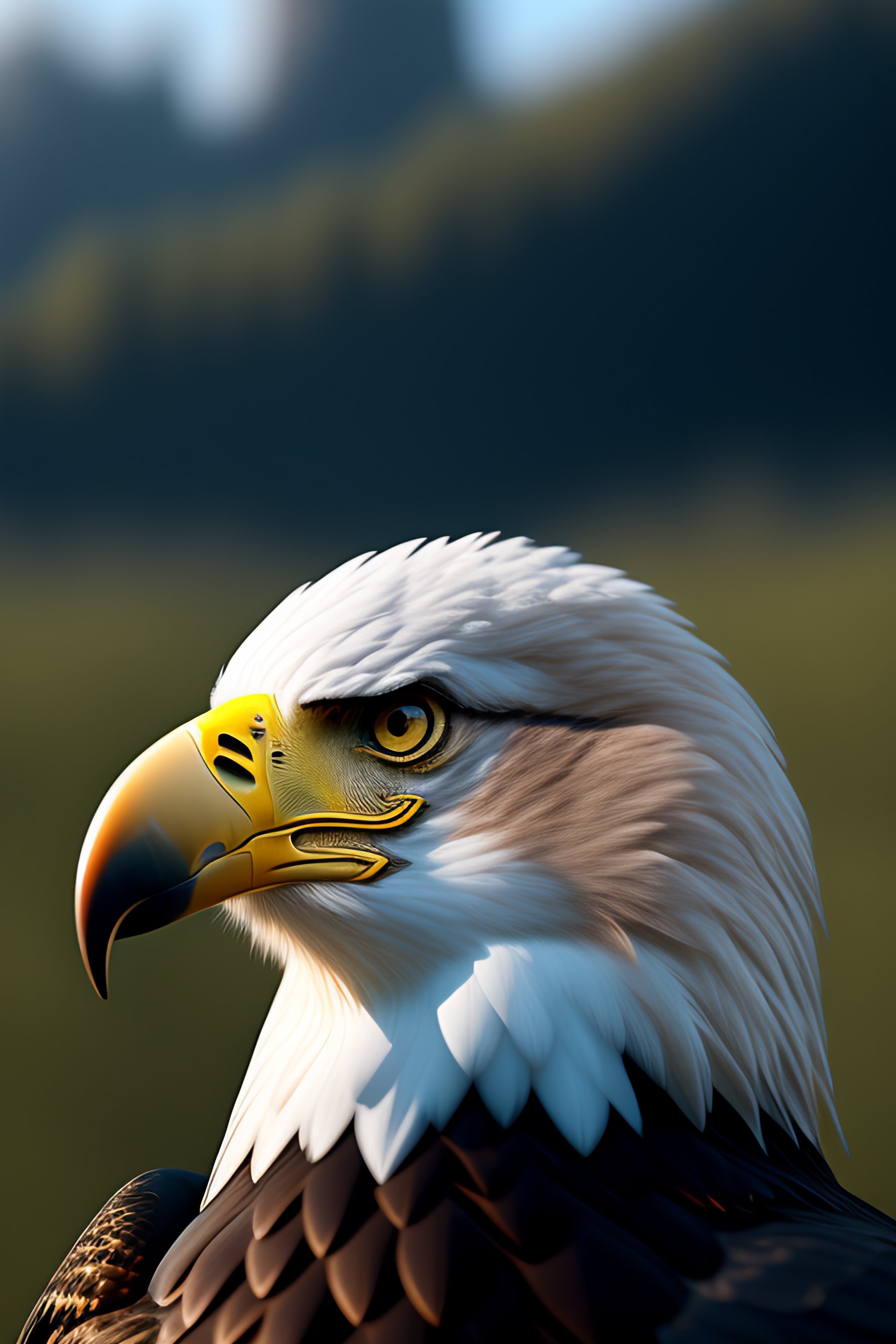 Lexica - Eagle face, super realistic, unreal engine