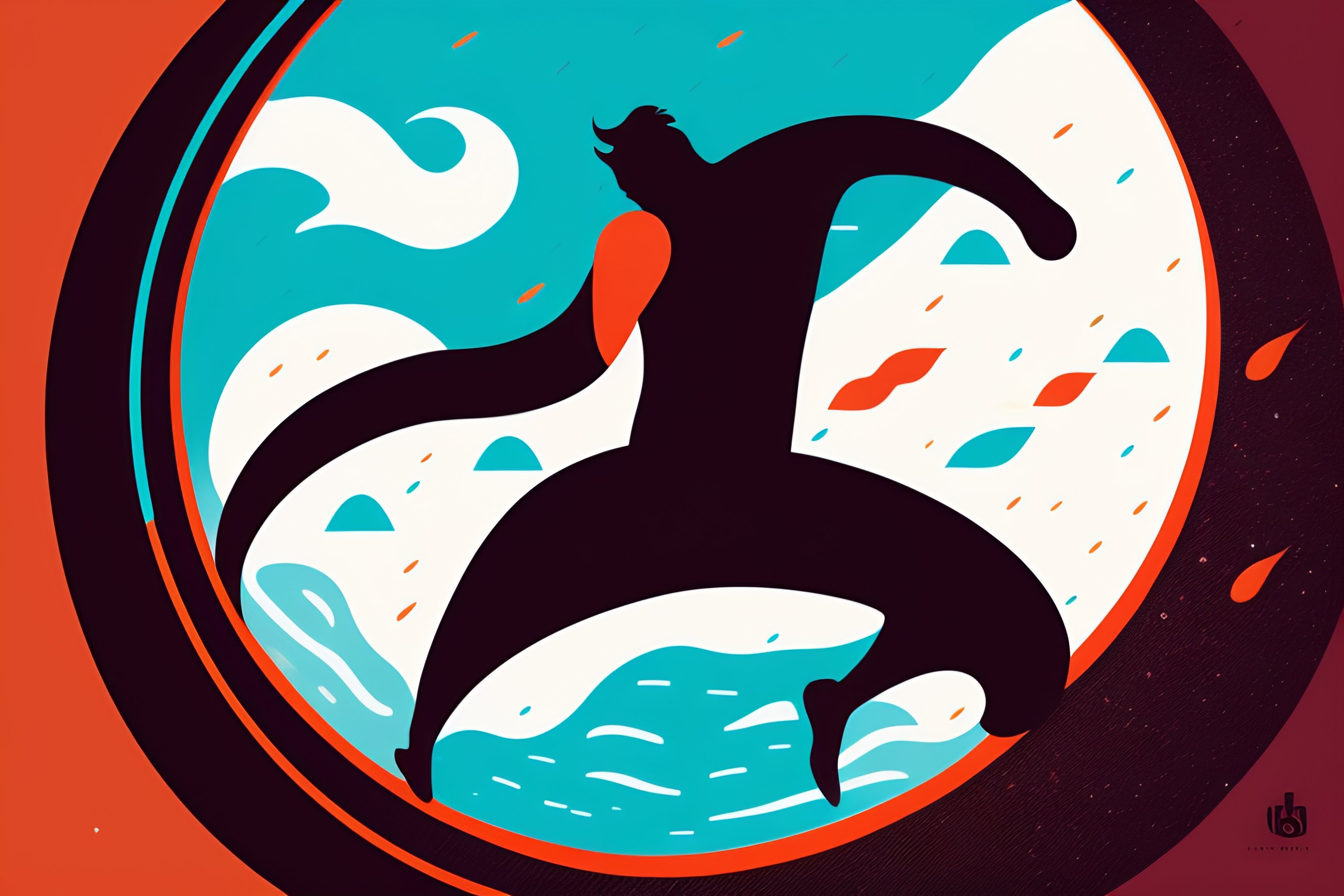 Lexica - An illustration with a bold, graphic style of a person ...