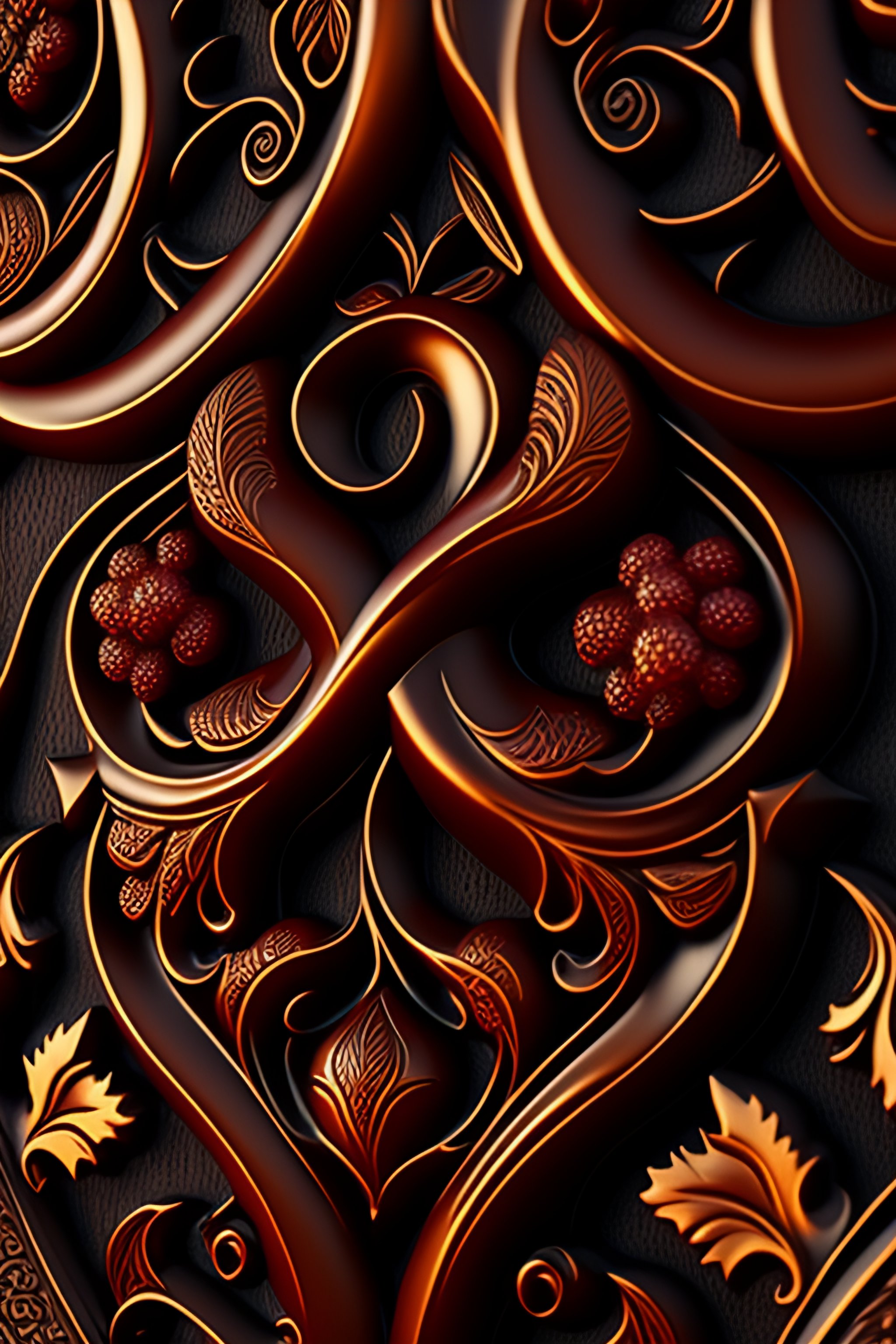 Lexica - Grape vines climbing, infinite detail, wood carving with ...