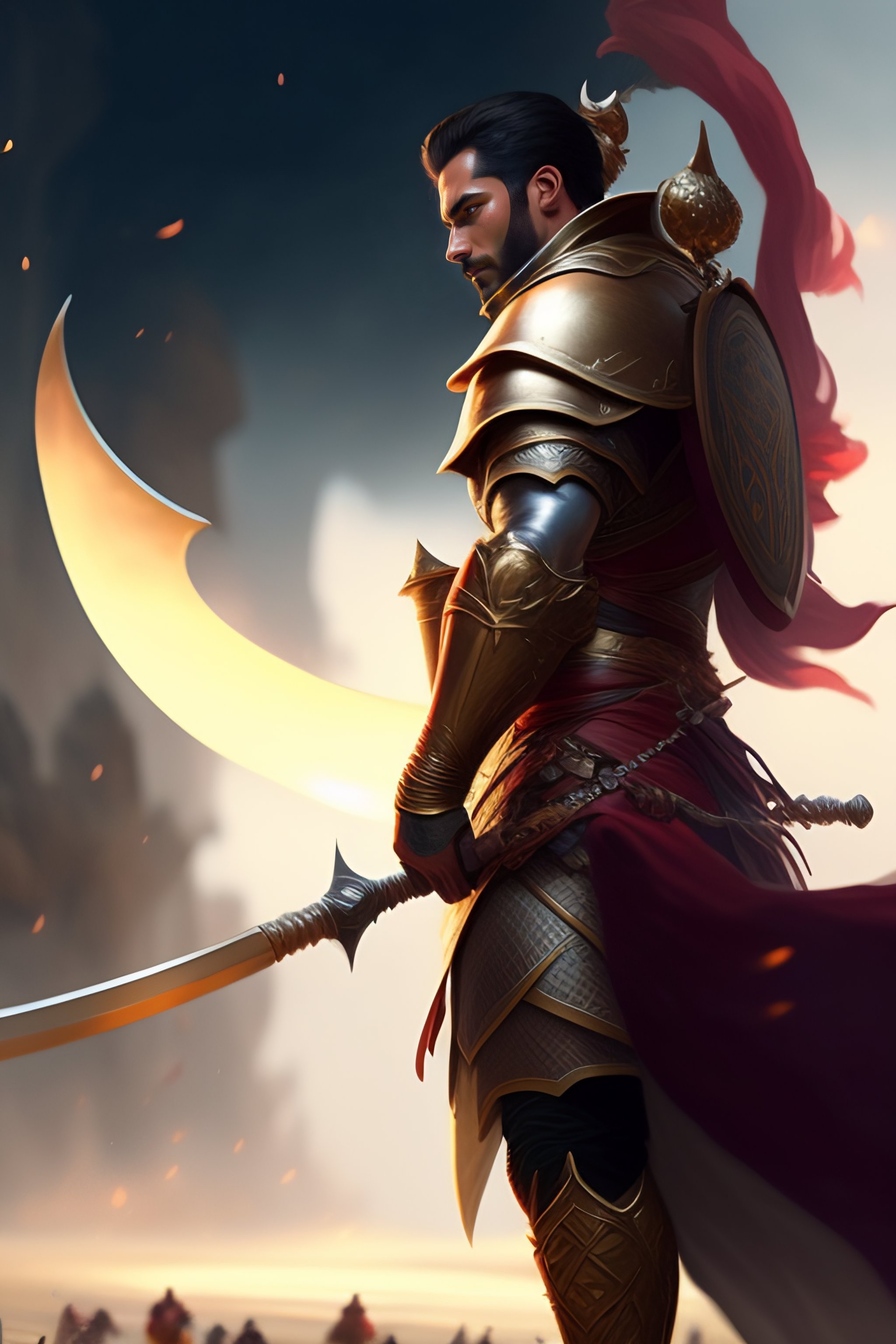 Lexica - Anthropomorphic turtle hero paladin fighting with war mace ...