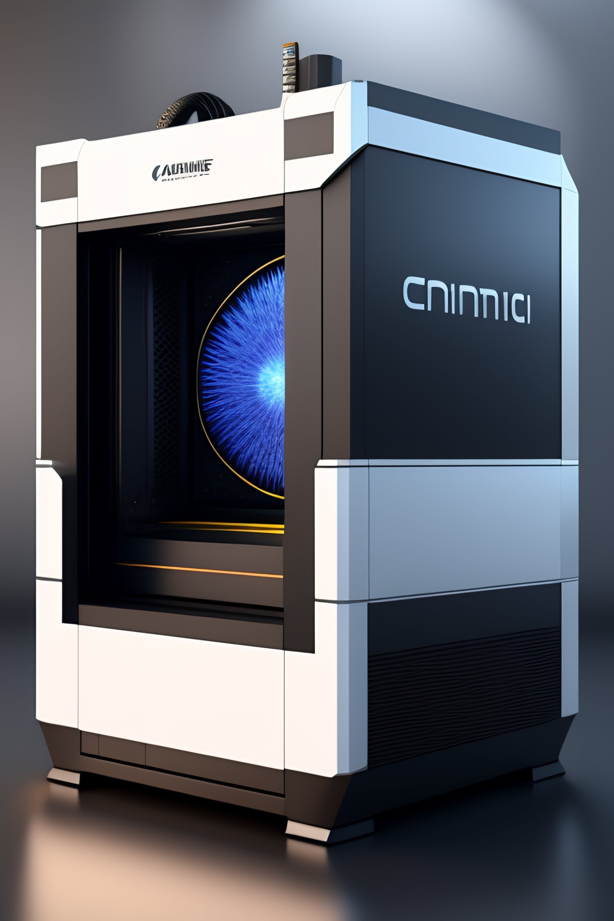 Lexica - Cnc laser engraver with 2040 aluminium, cinematic lightning, super highly detailed ...