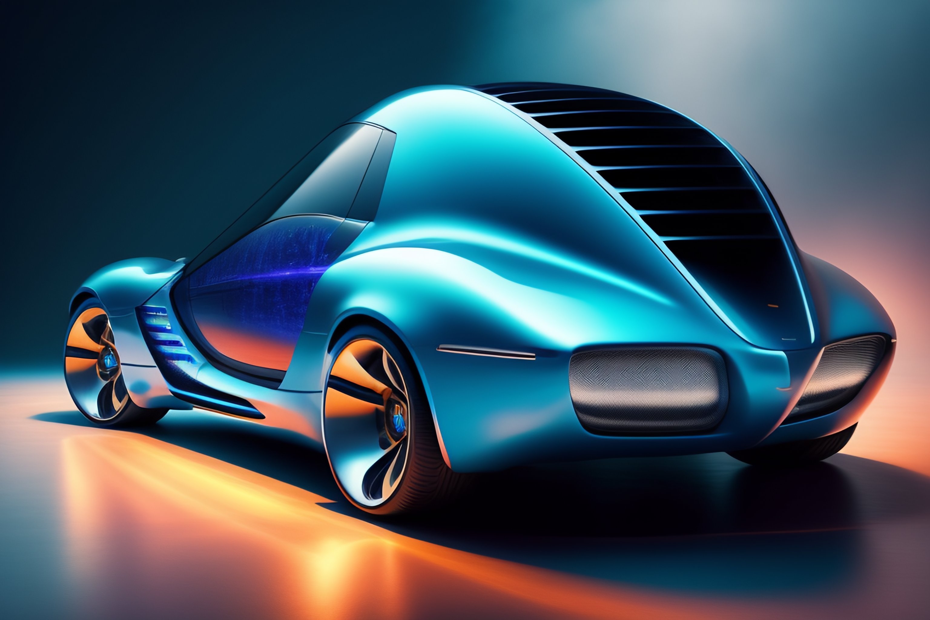 Lexica - Neo - futuristic blue car, cybernetics, neo - futuristic ...