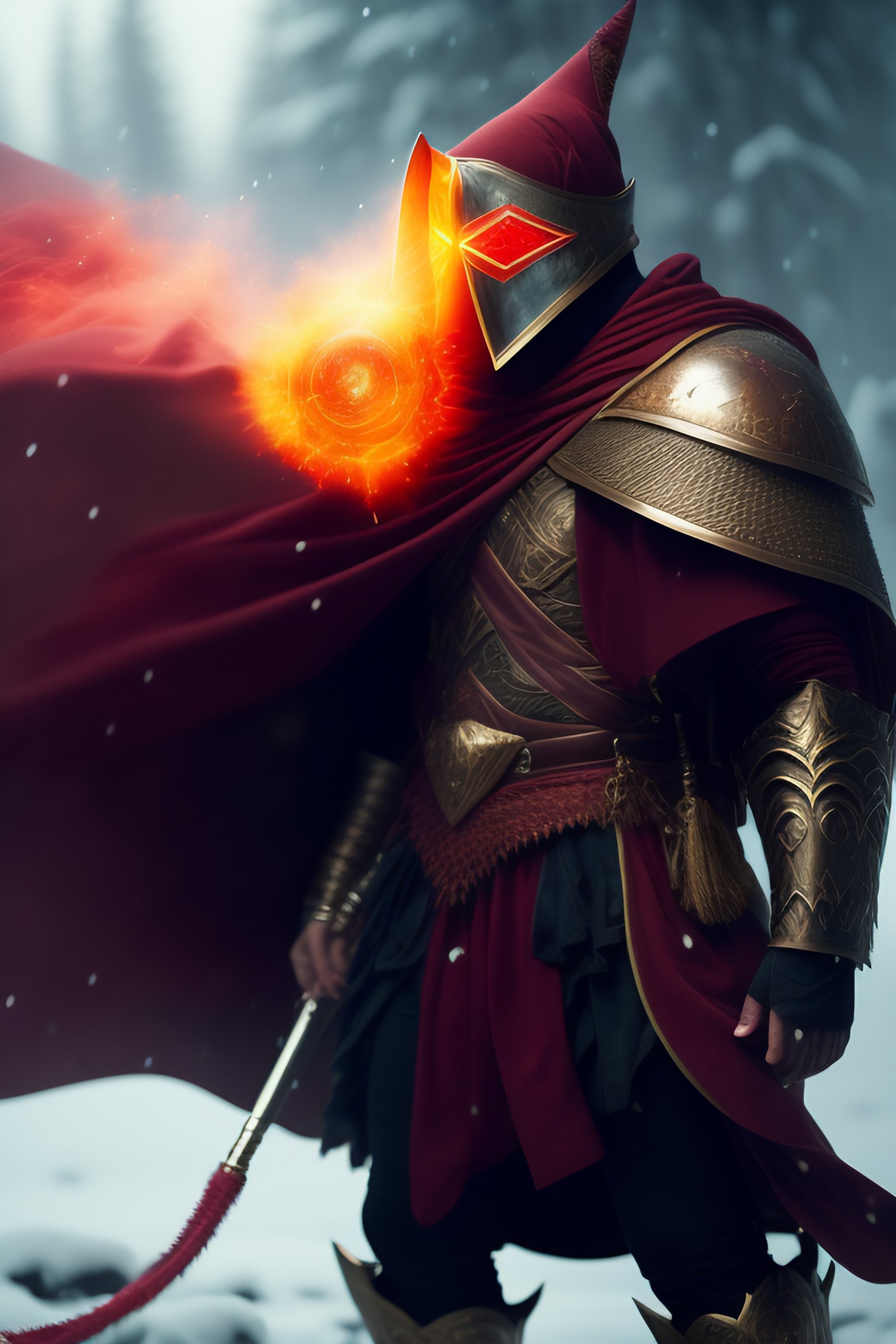 Lexica - Mysterious masked wizard with many smbols on clothing and ...