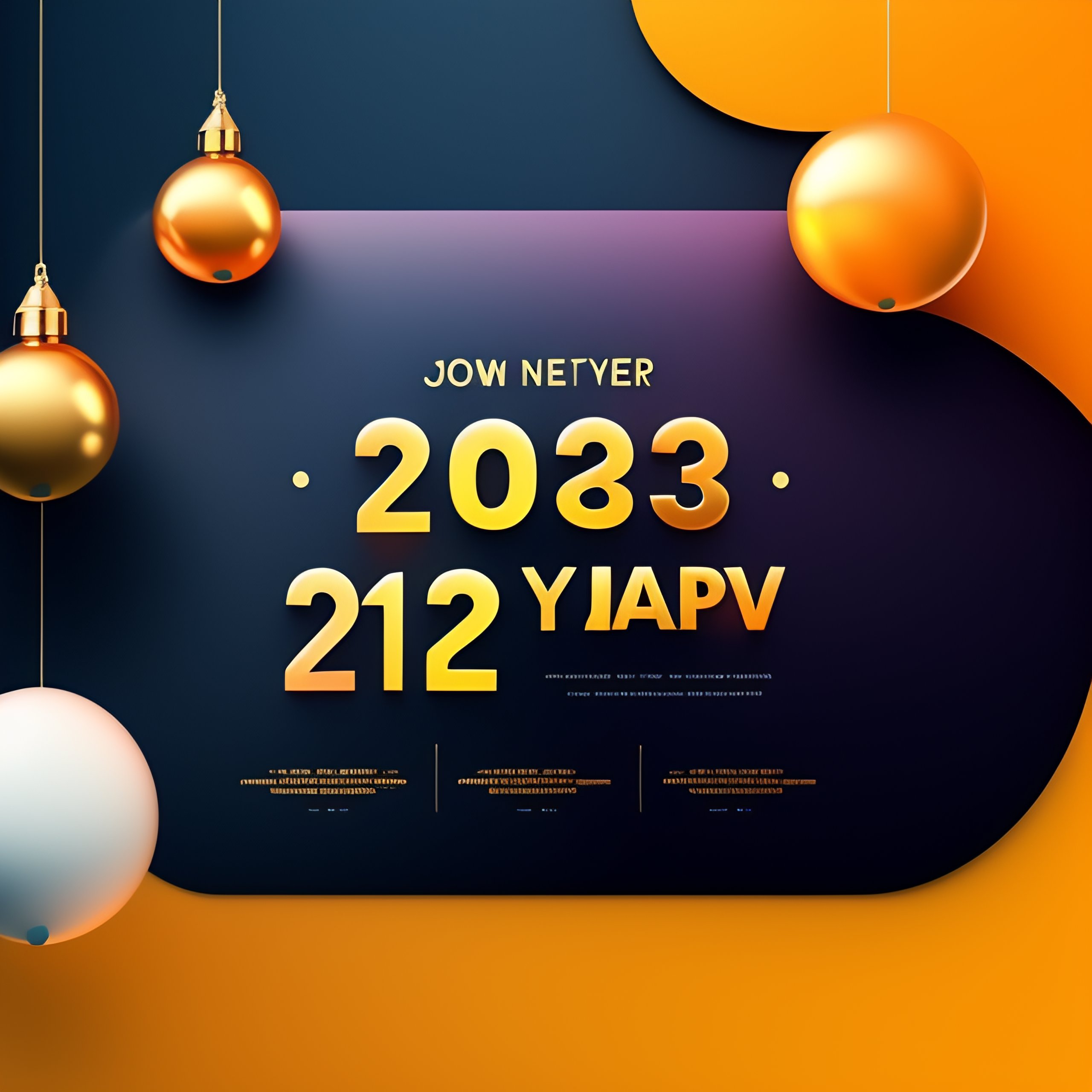 Lexica - Create a new year 2023 banner for a design agency, UI, UX, HD