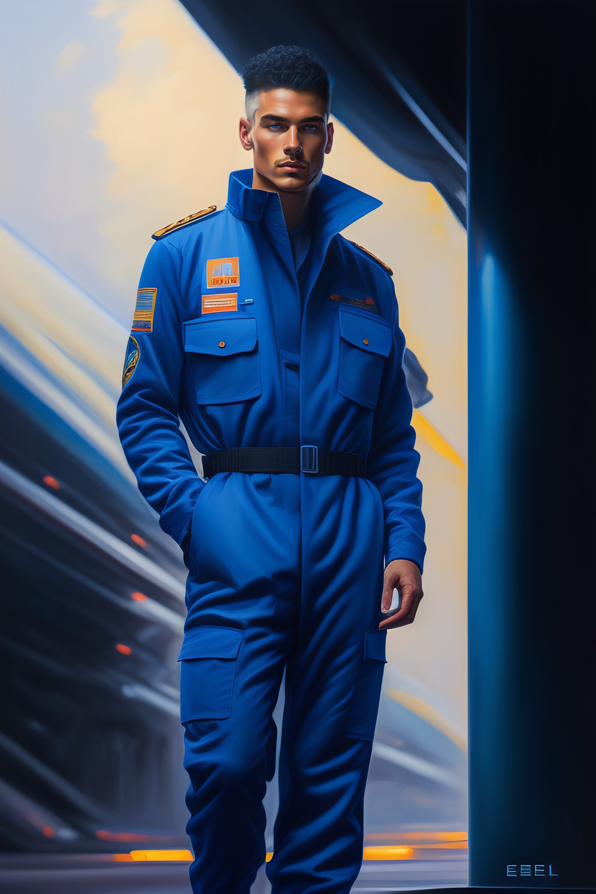 Lexica - Oil painting, portrait of Etzel Andergast dressing in a ...