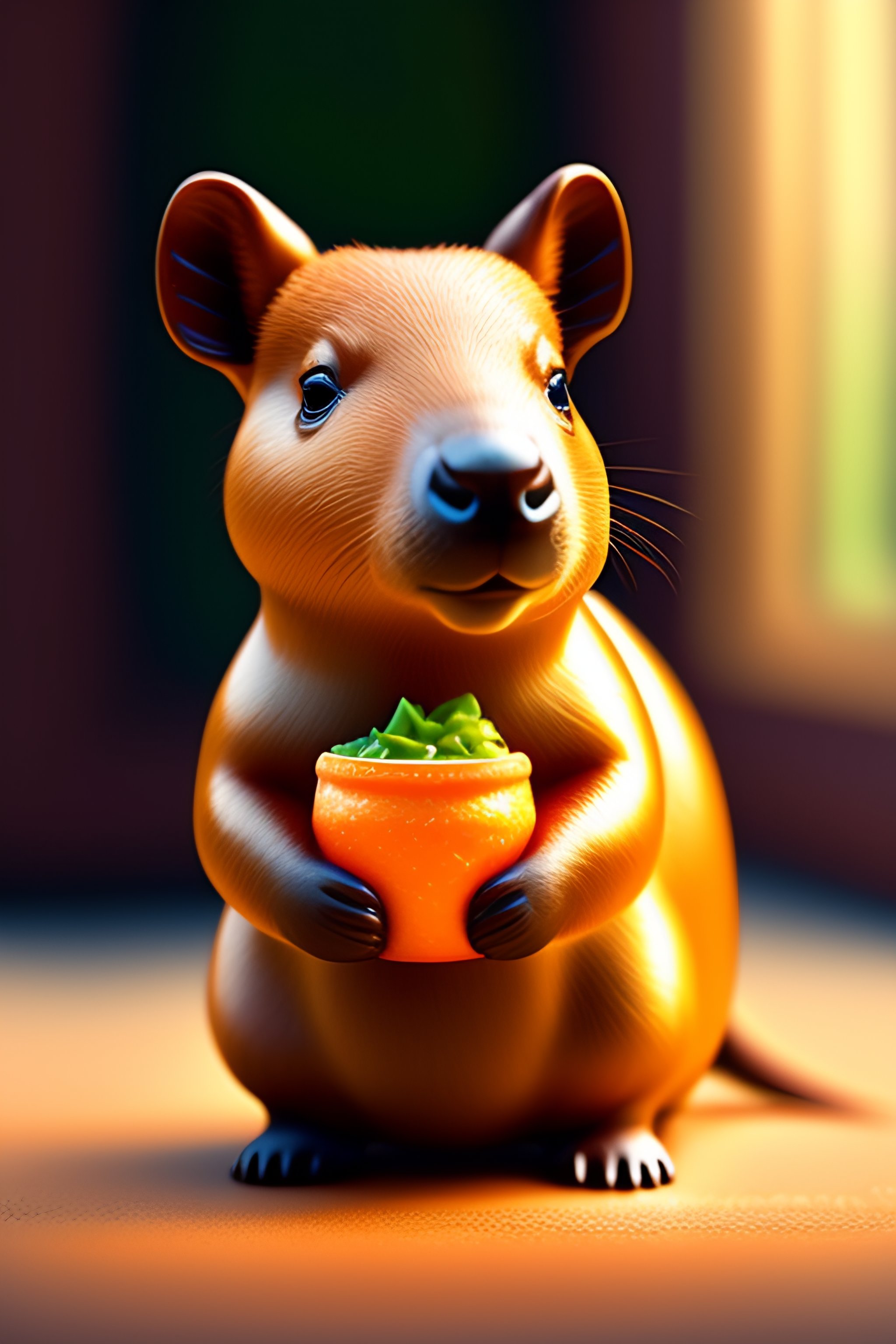 Lexica - Capybara with a barbie bag, 2d , old cartoon, disney