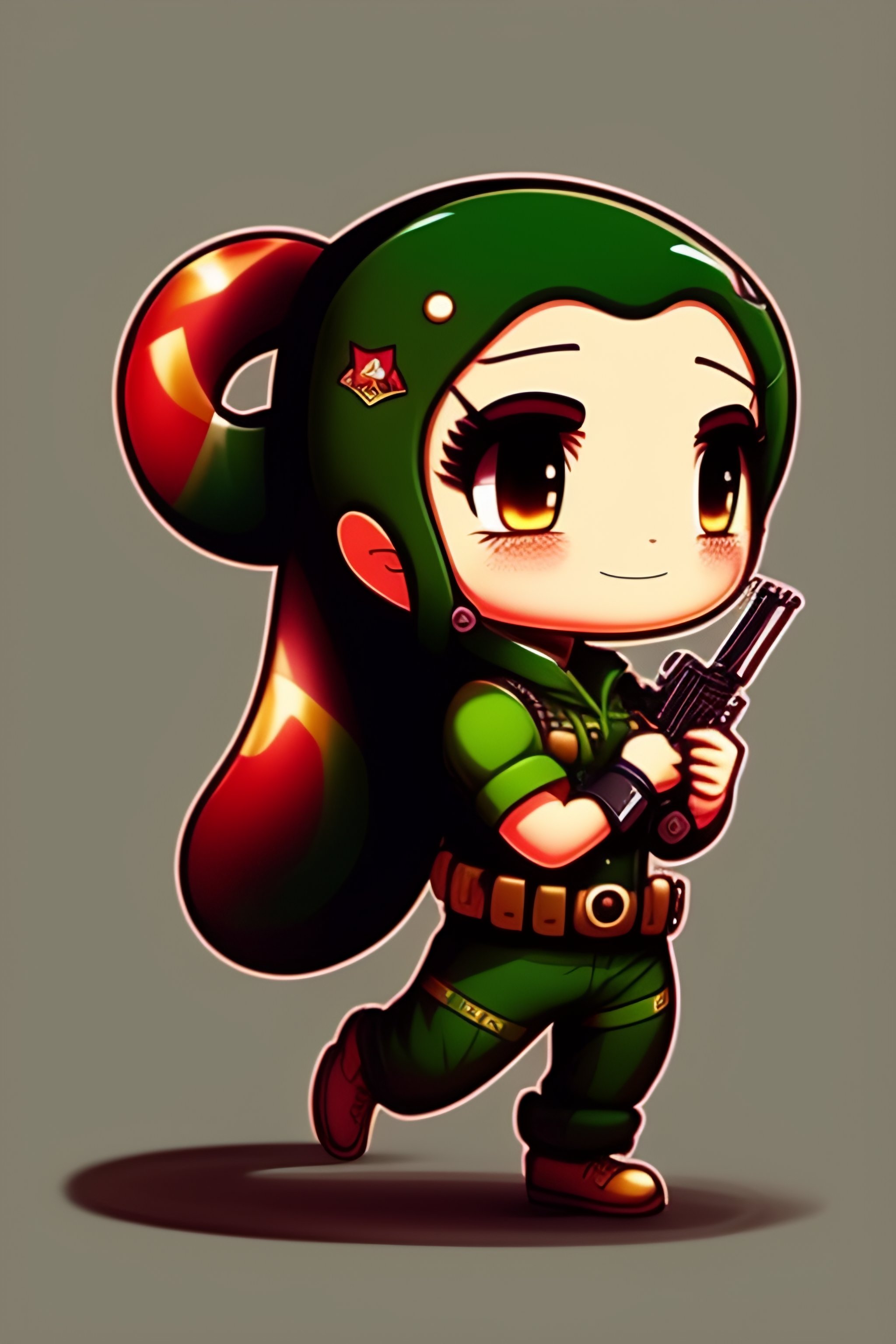 Lexica - Cute chibi snake dancing